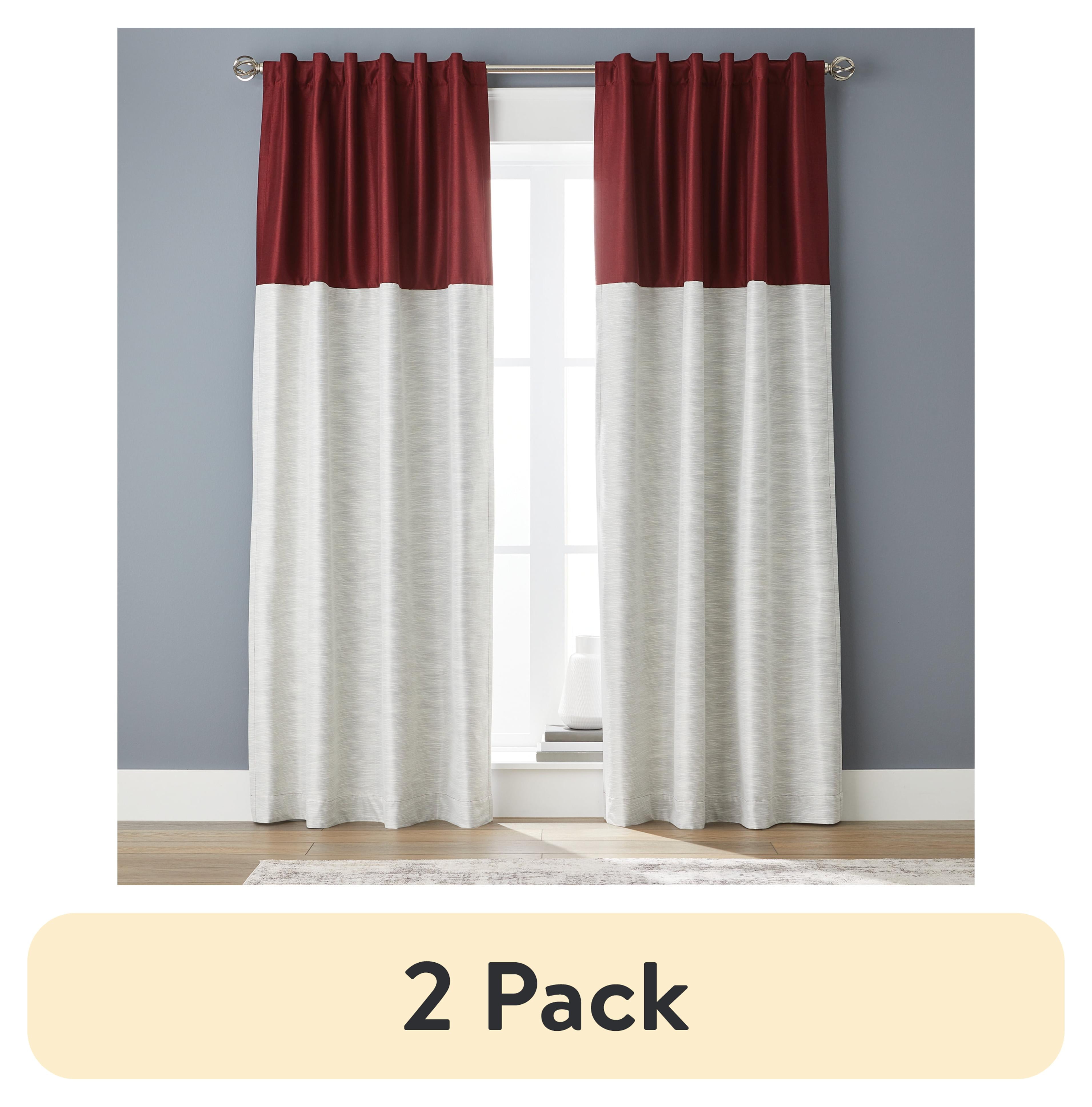 (2 pack) Better Homes & Gardens Colorblock Rod Pocket and Back Tab ...