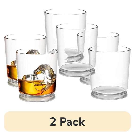 (2 pack) Better Homes & Gardens Emerson Clear Glass DOF 12ounces 4 Pack ...