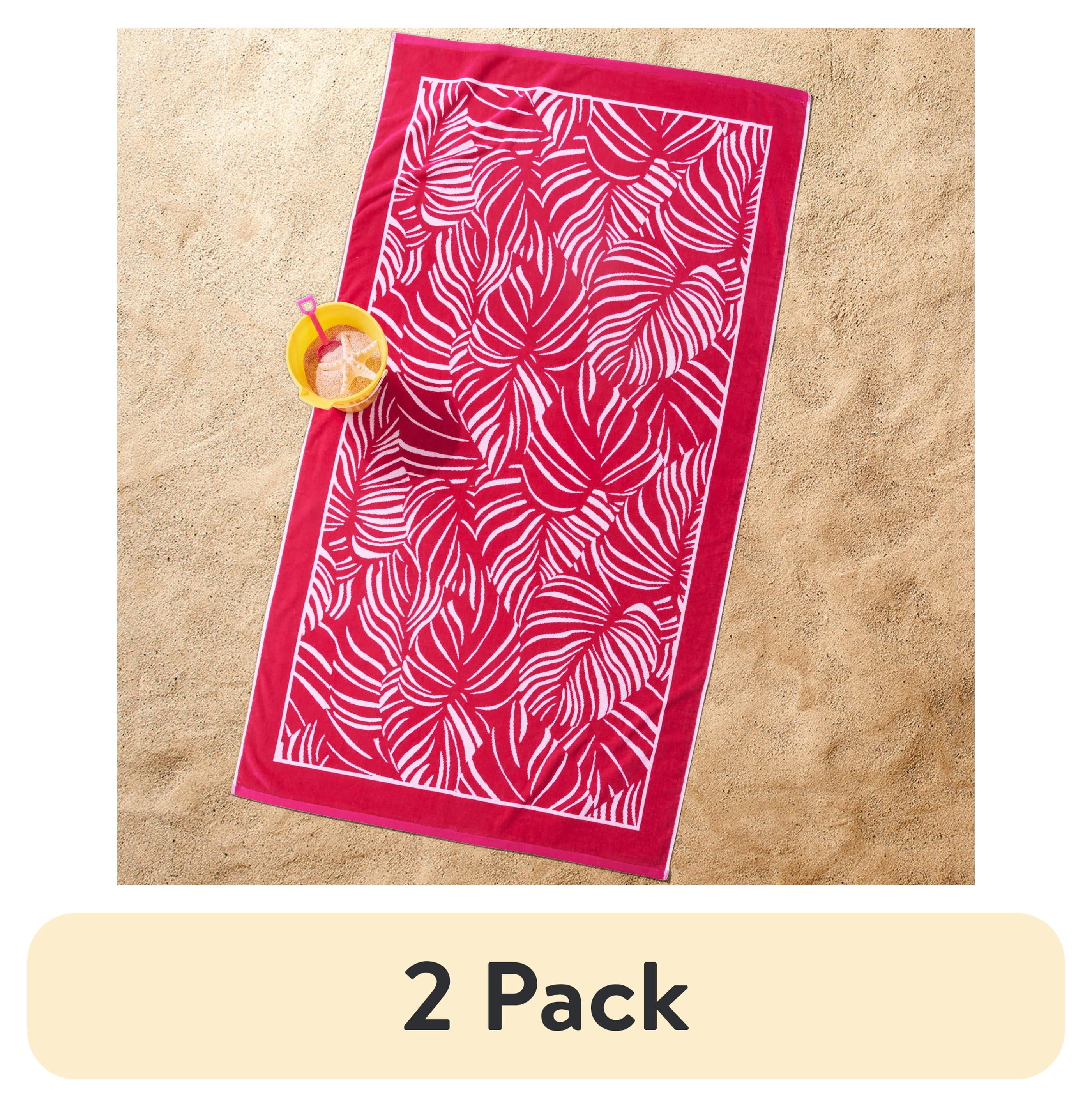 (2 pack) Better Homes & Gardens Extra Large Oversized Cotton Blend Pink ...
