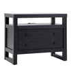 (2 pack) Better Homes & Gardens Ezra 2-Drawer Nightstand, Rich Black ...