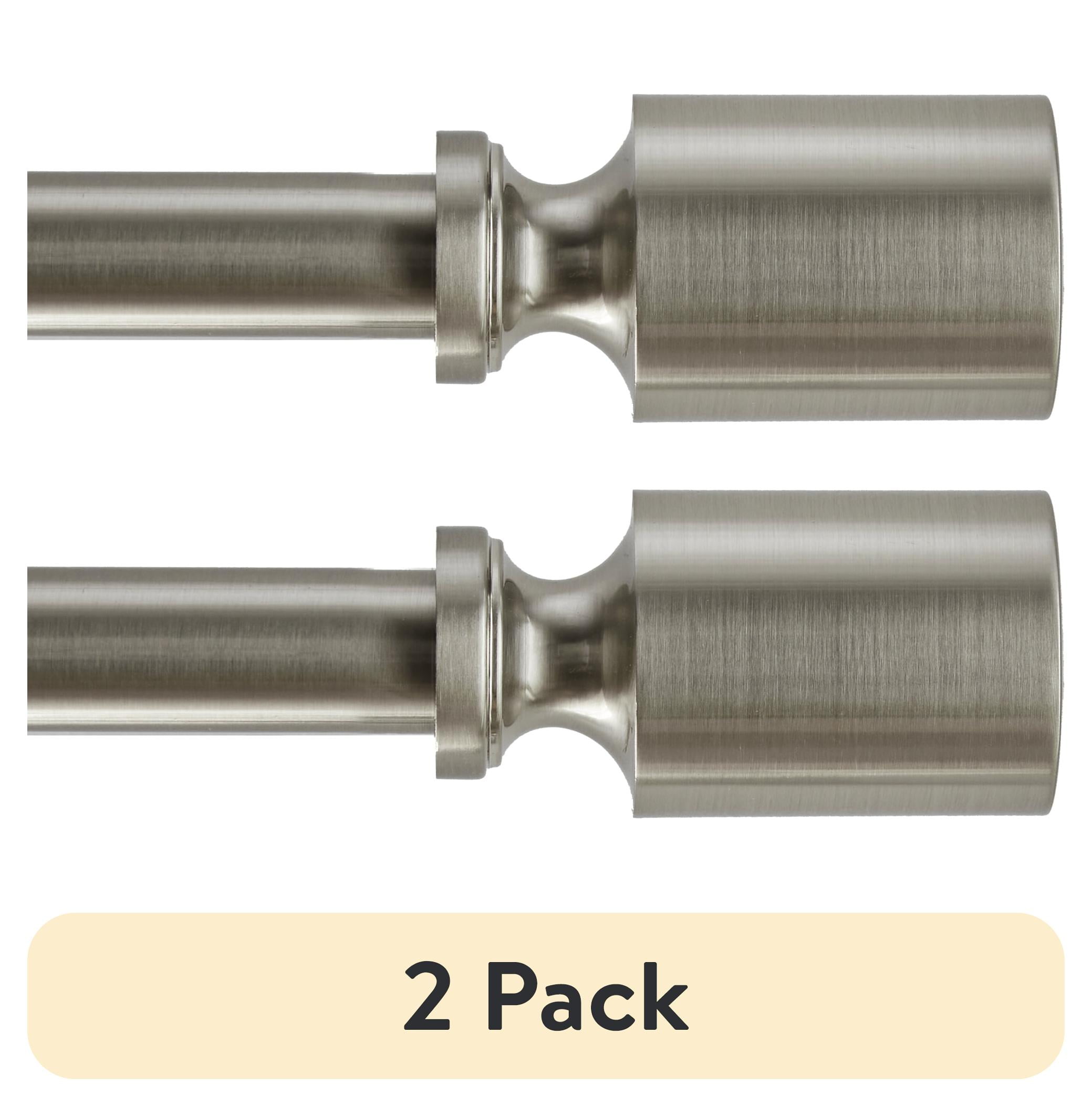 (2 pack) Better Homes & Gardens Flare 1" Diameter 120"-180" Curtain Rod ...