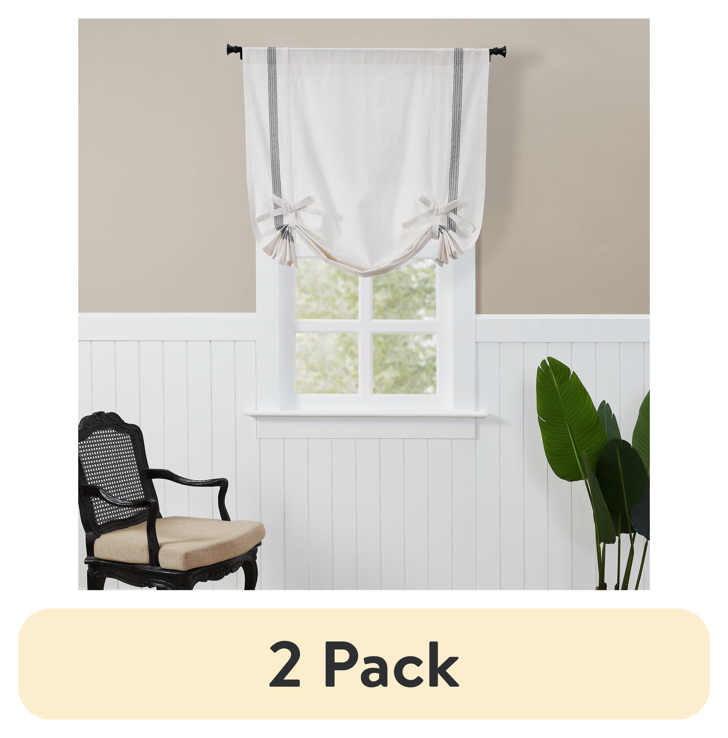 Light Filtering Cotton Balloon Shade 42x63 - Walmart.com