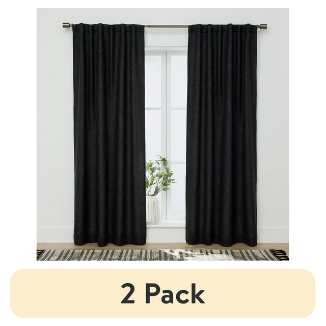 Free Shipping! Better Homes & Gardens Blackout Linen Blend Curtain ...