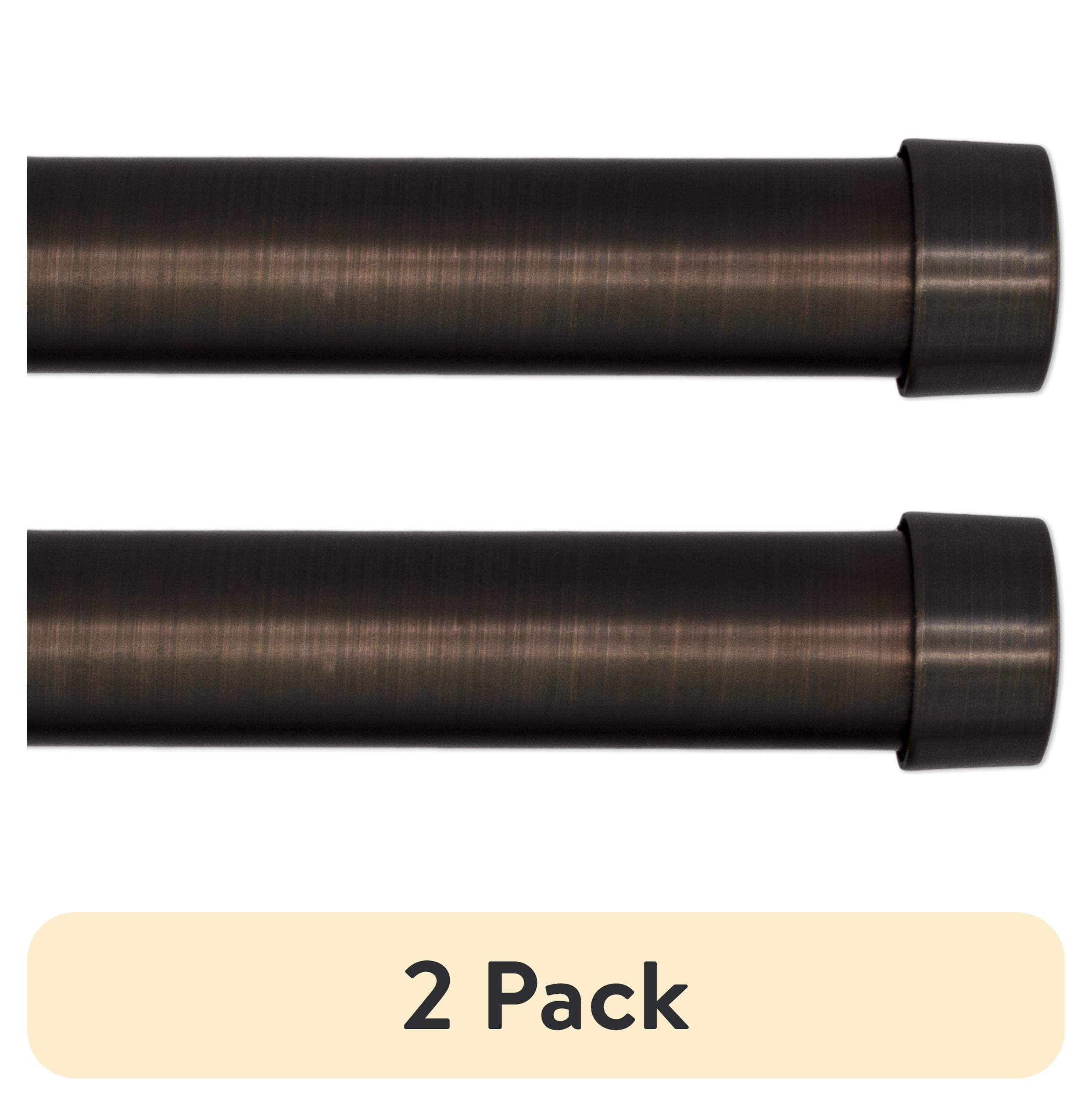 (2 pack) Better Homes & Gardens Mid-century Oil Rubbed Bronze Curtain ...