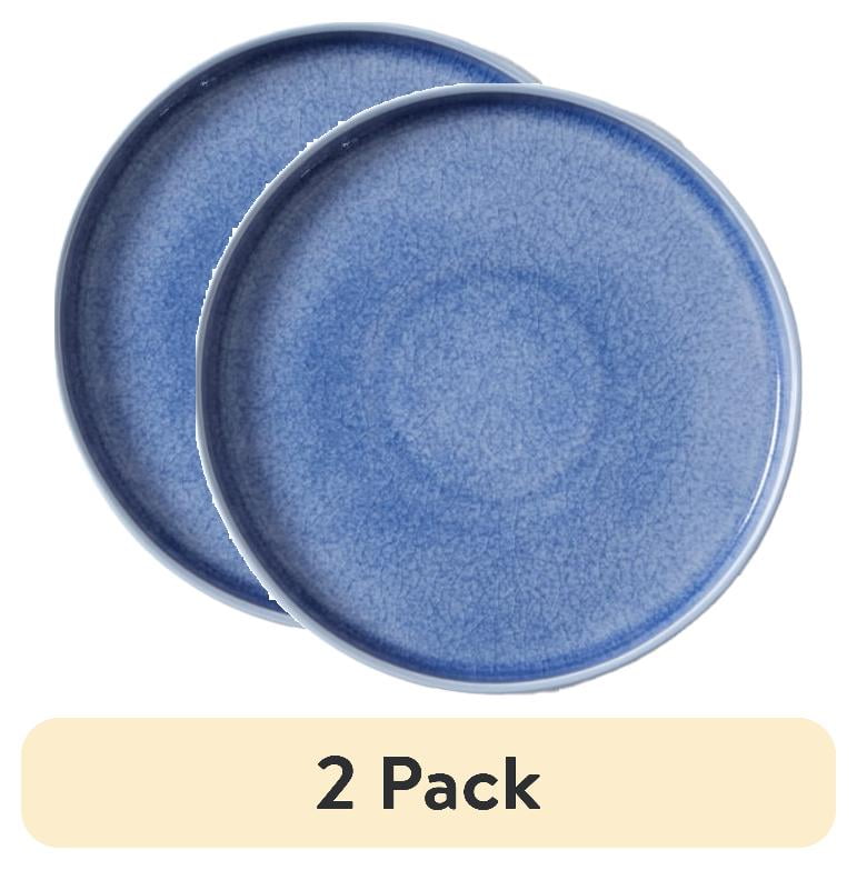 Better Homes & Gardens Parker Blue Stoneware Stackable Salad Plate ...