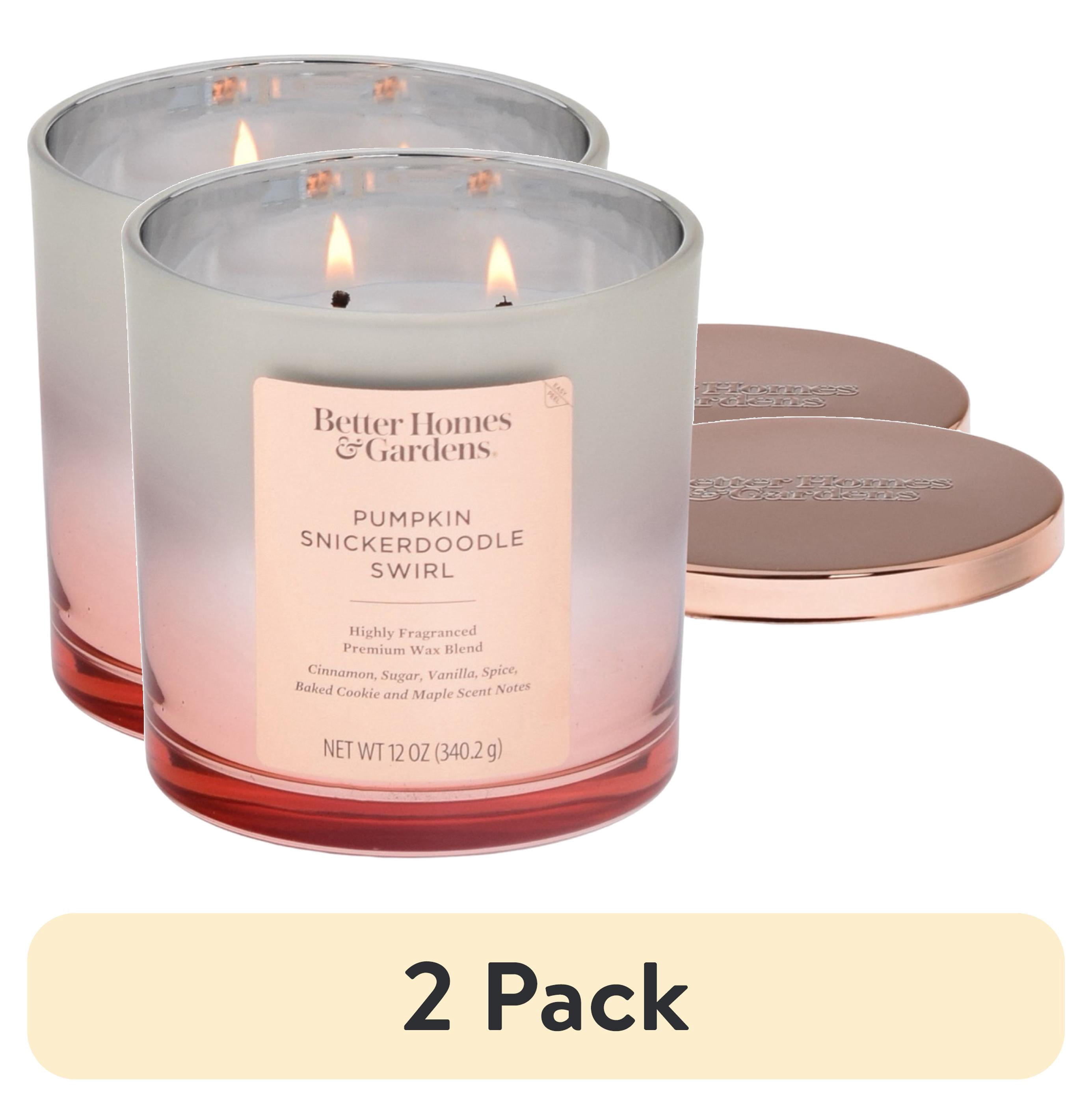 (2 pack) Better Homes & Gardens Pumpkin Snickerdoodle Swirl Scented 2 ...