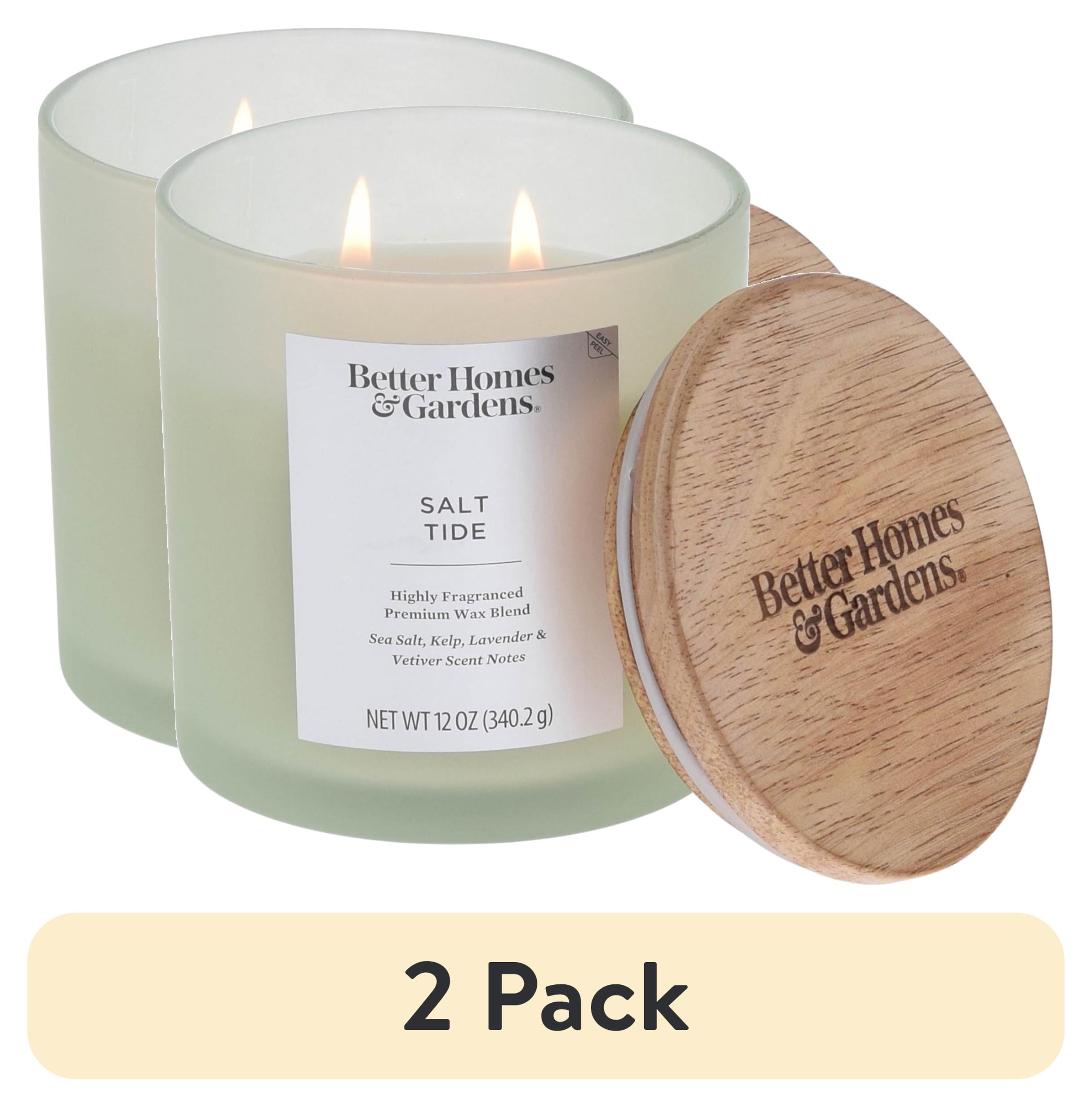 Homes & Gardens Salt Tide Scented 2-Wick 12oz Candle - Walmart.com