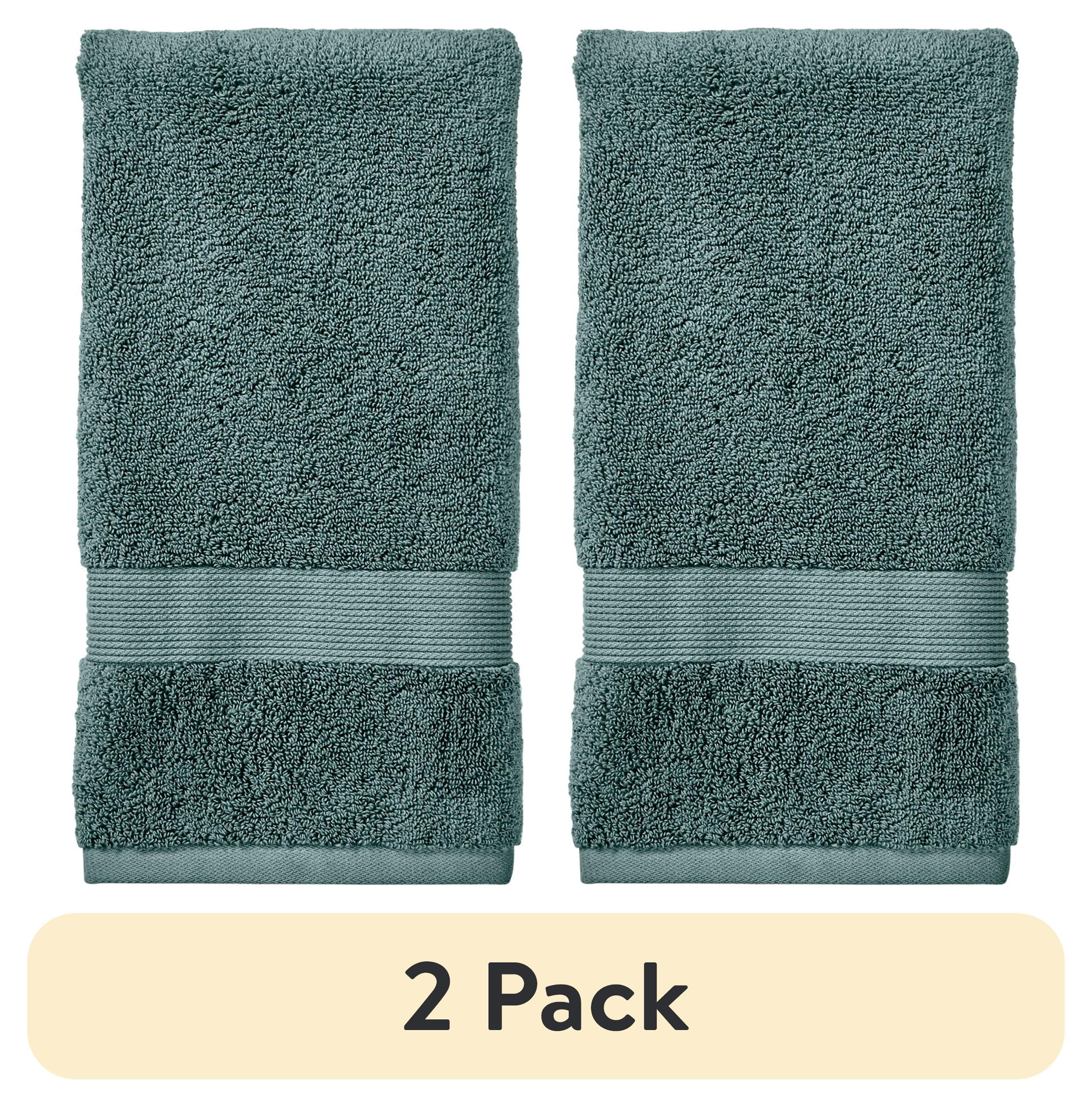 (2 pack) Better Homes & Gardens Signature Soft Solid Hand Towel, Nimbus ...