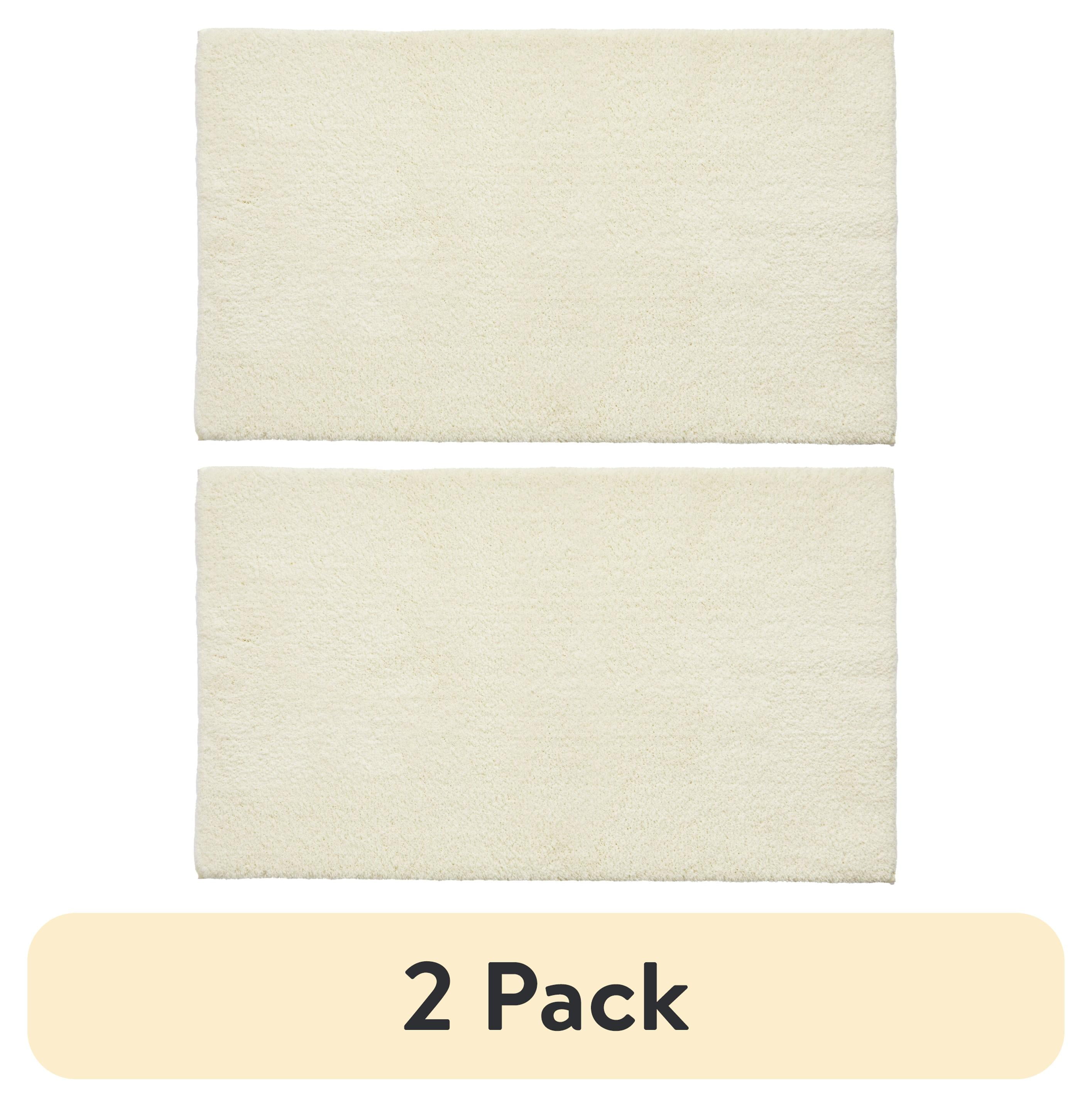 (2 pack) Better Homes & Gardens Ultra Soft Polyester Bath Rug, 23"x39 ...