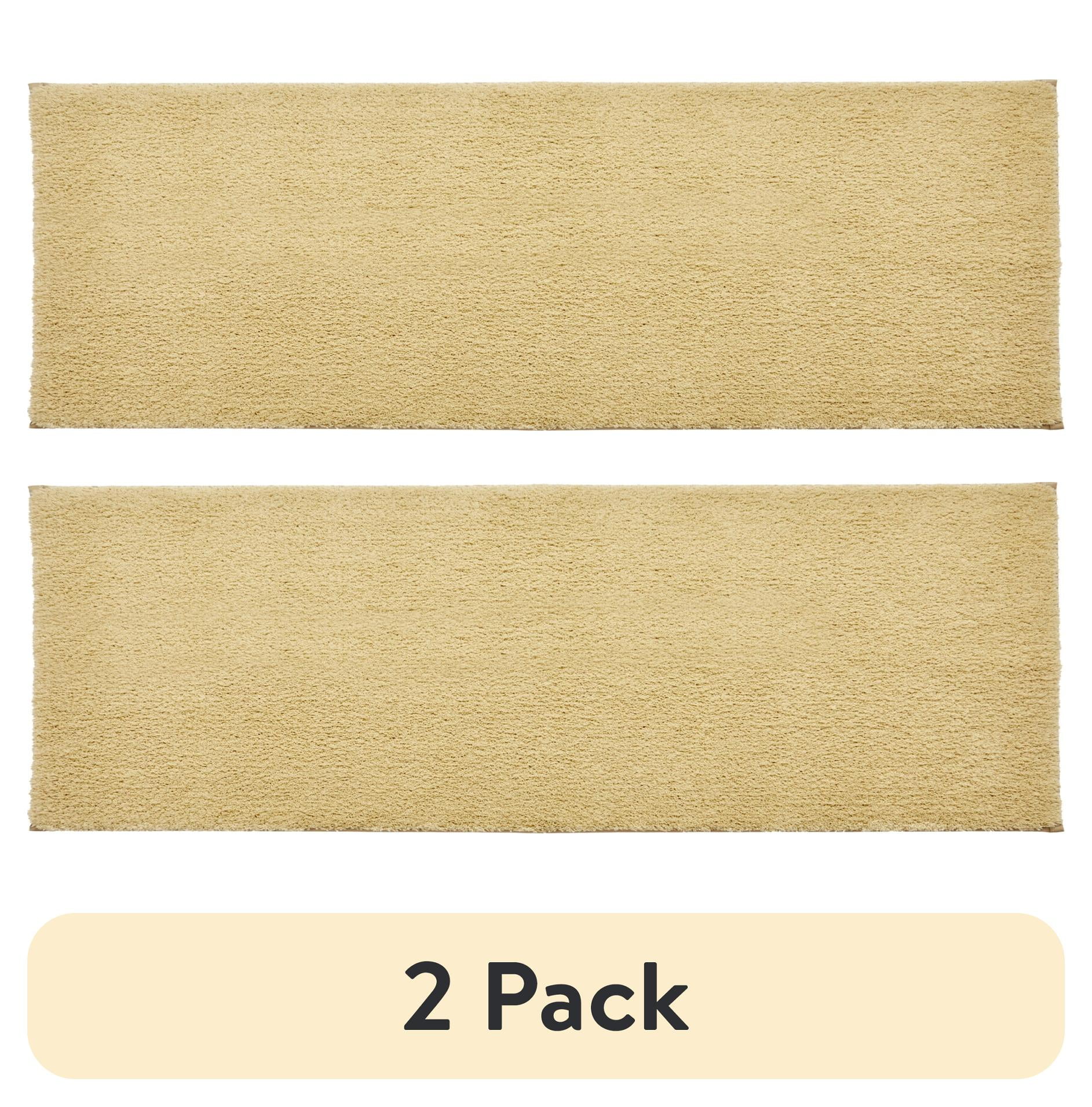 (2 pack) Better Homes & Gardens Ultra Soft Polyester Bath Runner Rug ...