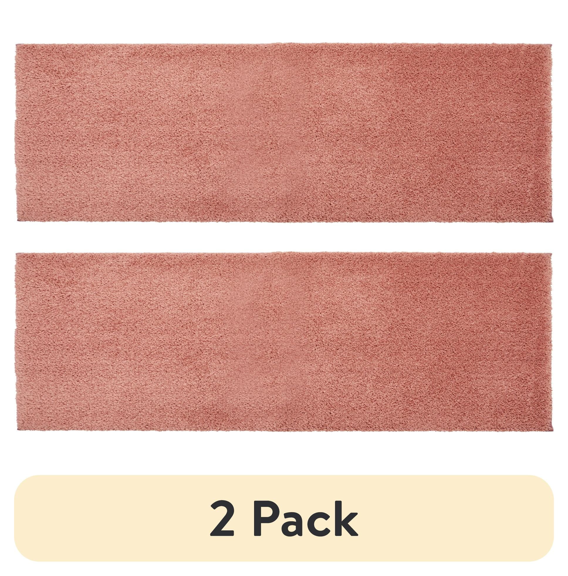 (2 pack) Better Homes & Gardens Ultra Soft Polyester Bath Runner Rug ...