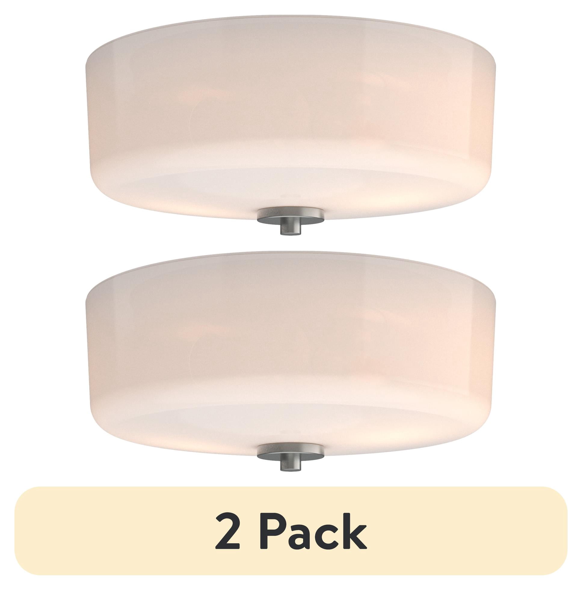 (2 pack) Better Homes & Gardens Vintage Deco Flush Mount Ceiling Light ...