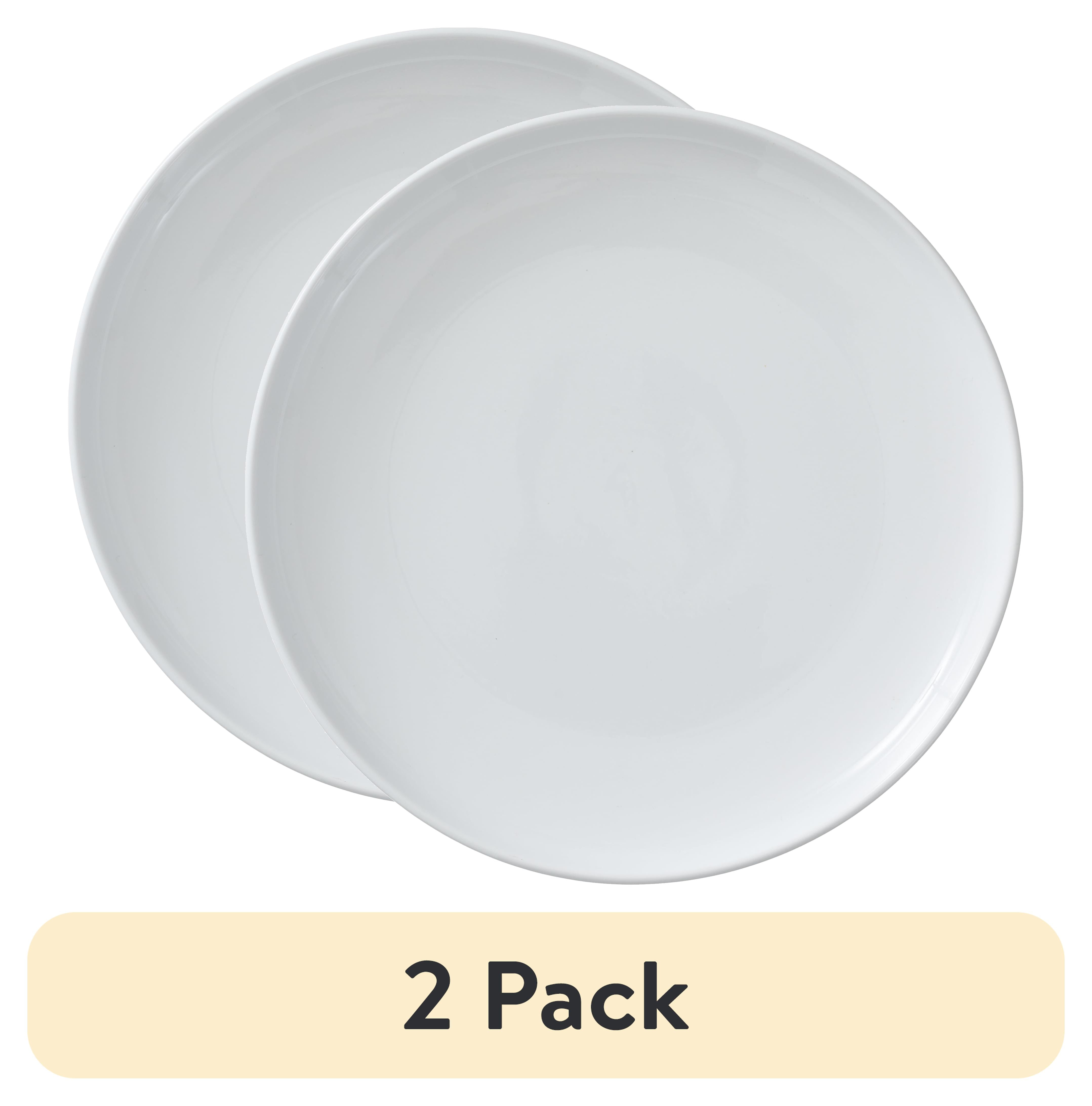 (2 pack) Better Homes & Gardens Vivian Porcelain Dinner Plate - Walmart.com