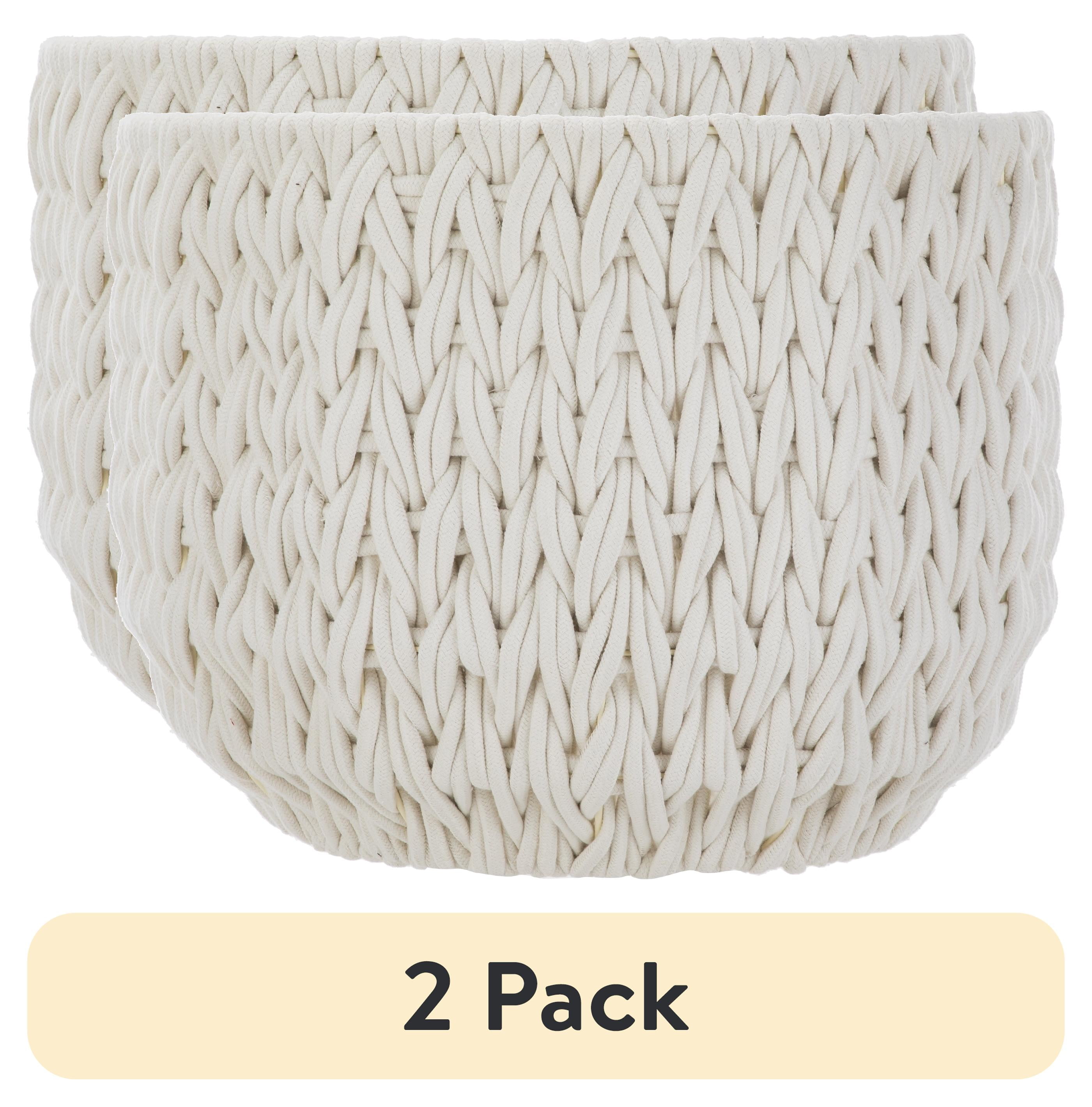 (2 pack) Better Homes & Gardens Weave Rope Polyester Iron Decorative ...