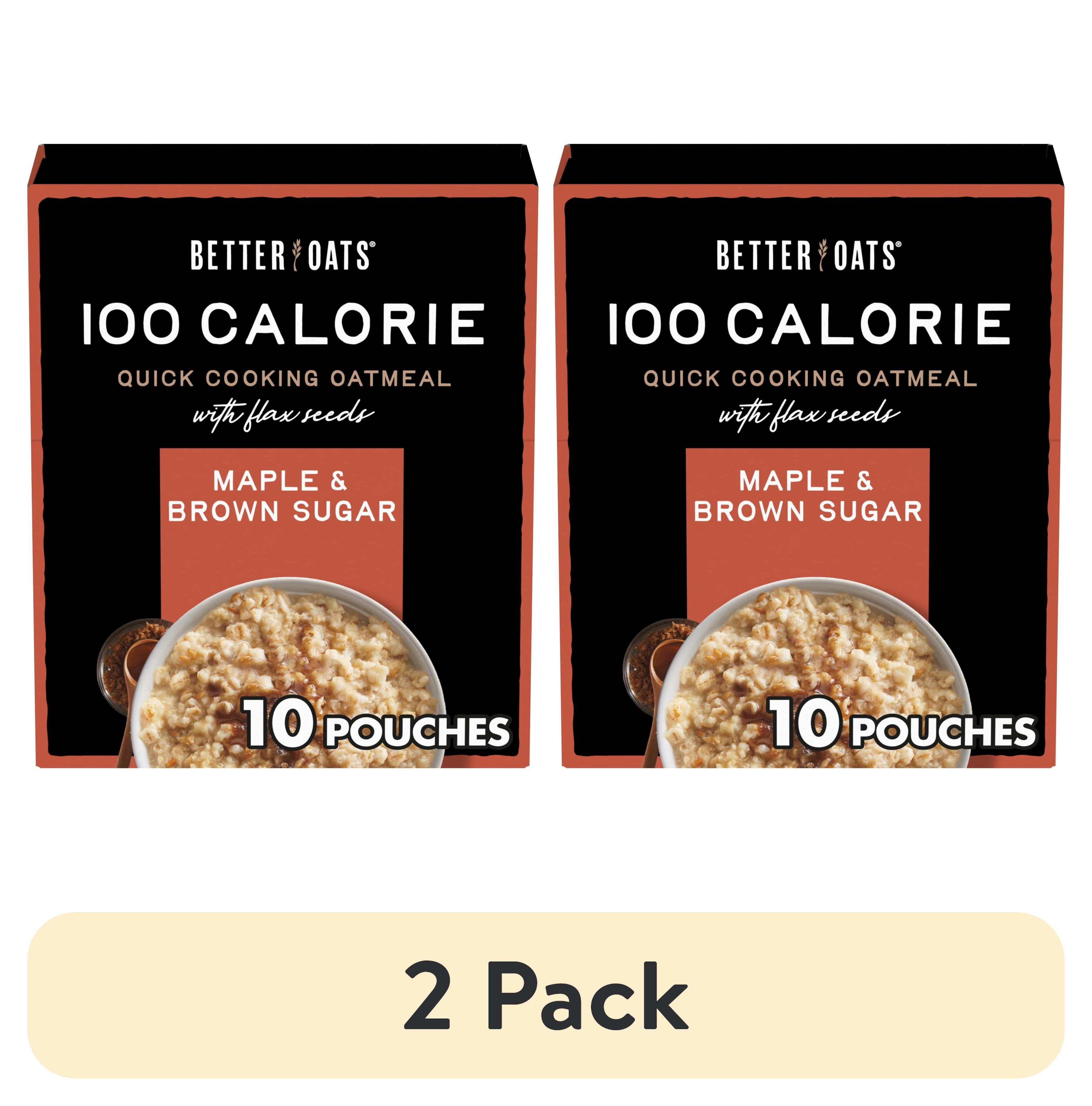 (2 pack) Better Oats 100 Calorie Maple and Brown Sugar Oatmeal with ...