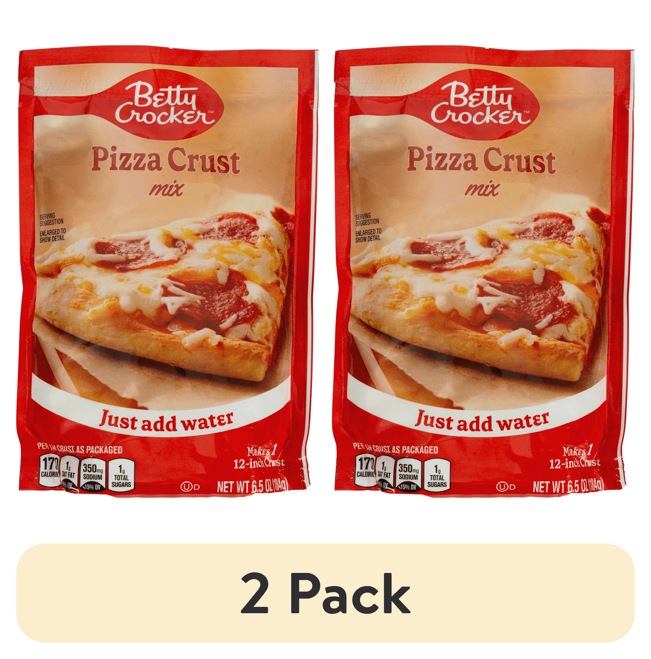 (2 pack) Betty Crocker Pizza Crust Mix, Easy to Make Pizza Mix, 6.5 oz ...