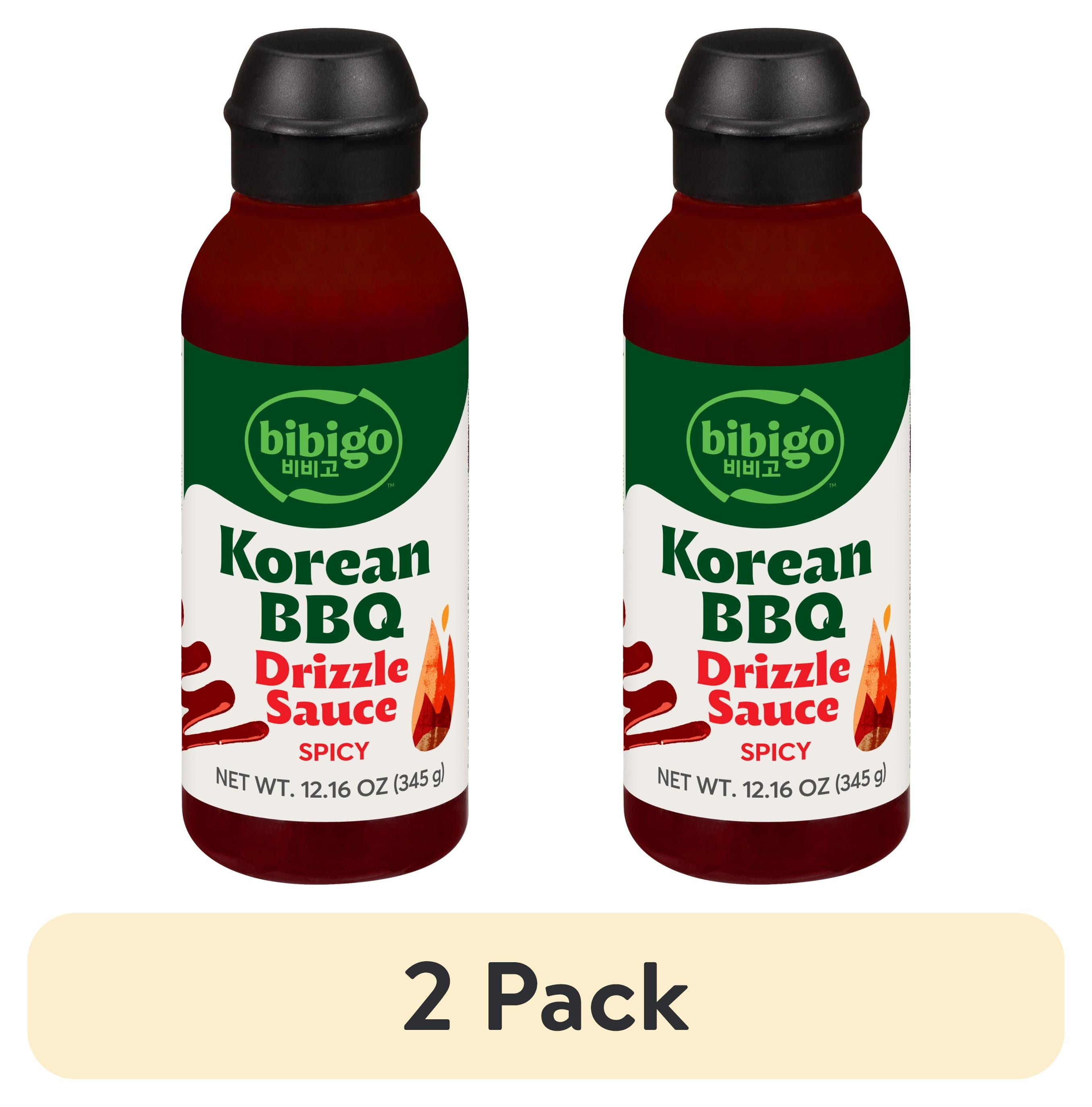 (2 pack) Bibigo Spicy Korean BBQ Drizzle Hot Sauce, 12.16 oz - Walmart.com