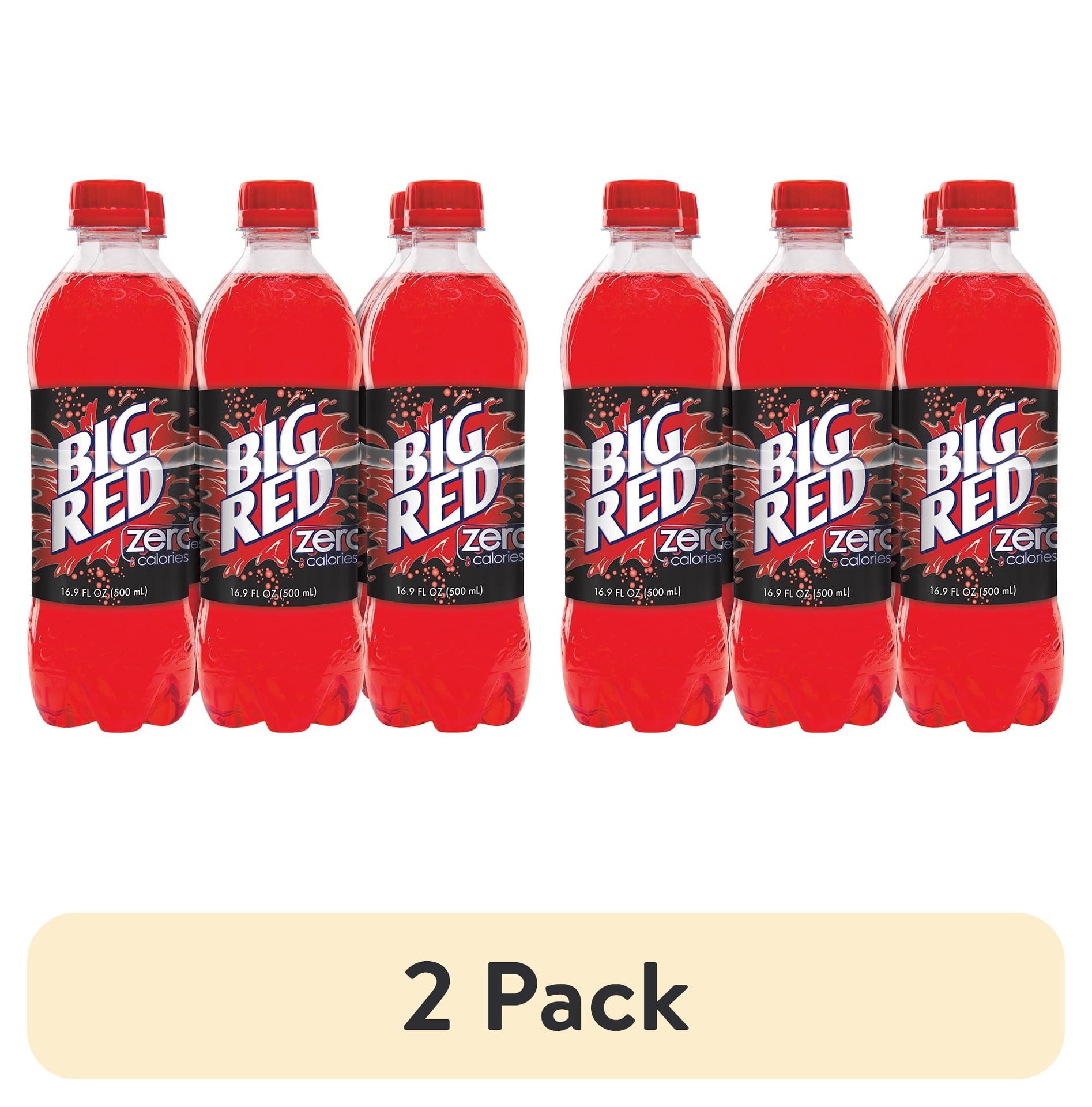(2 pack) Big Red Zero Sugar Soda Pop, 16.9 fl oz, 6 Pack Bottles ...