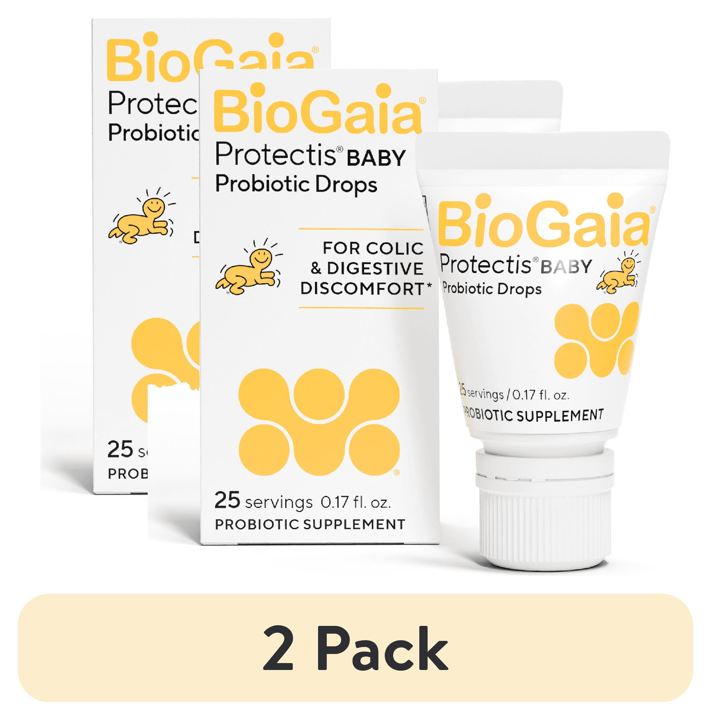 (2 pack) BioGaia Baby Probiotic Drops | Ease Crying, Fussing, Colic ...