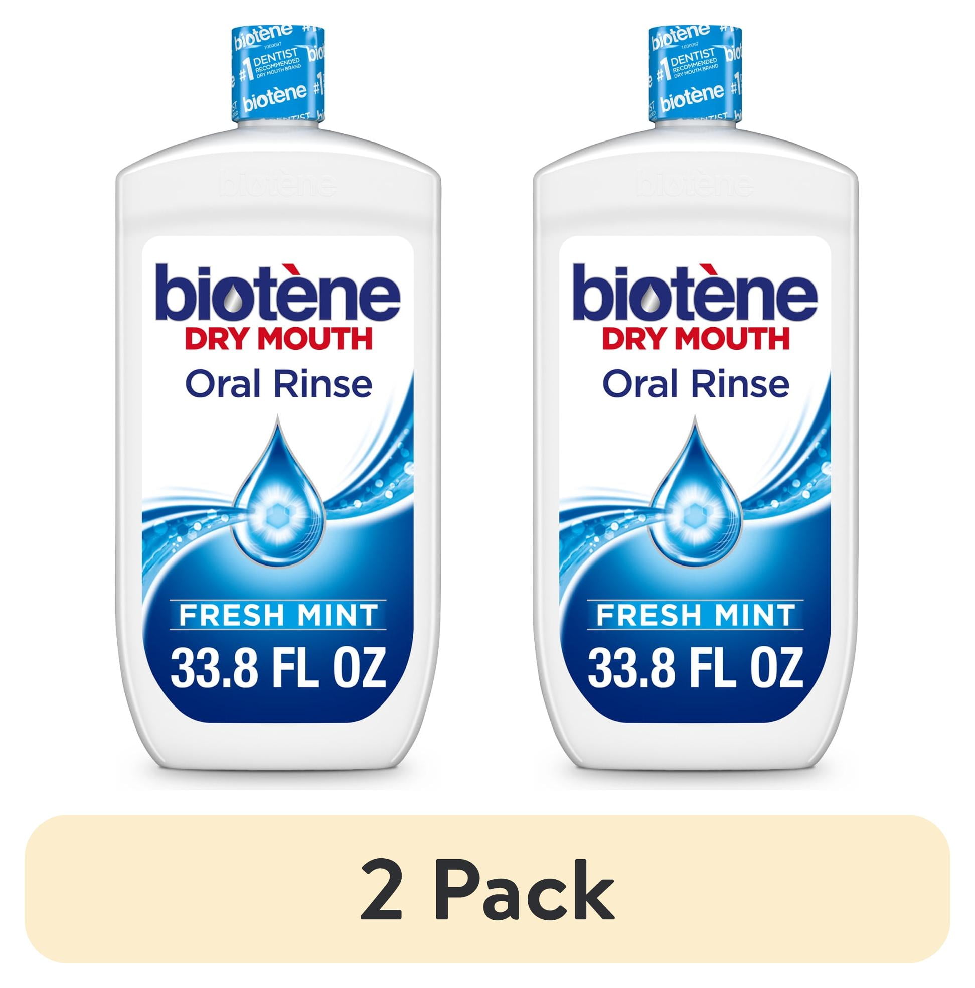(2 pack) Biotene Oral Rinse Moisturizing Mouthwash for Dry Mouth Relief ...