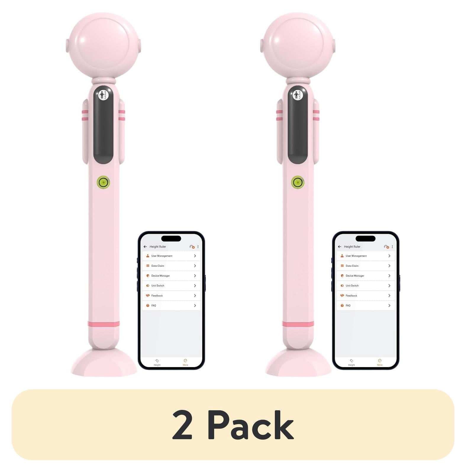 (2 pack) Bisonbody Smart Digital Height Measuring Device for Kids ...