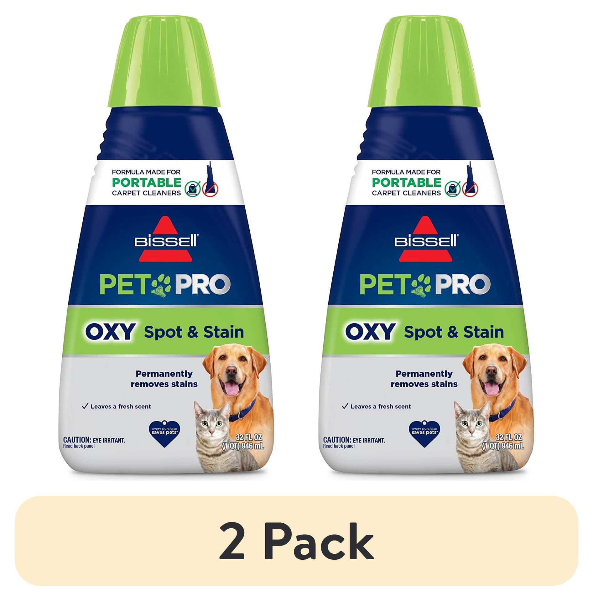 (2 pack) Bissell PET PRO OXY Spot & Stain Formula for Portable Carpet ...