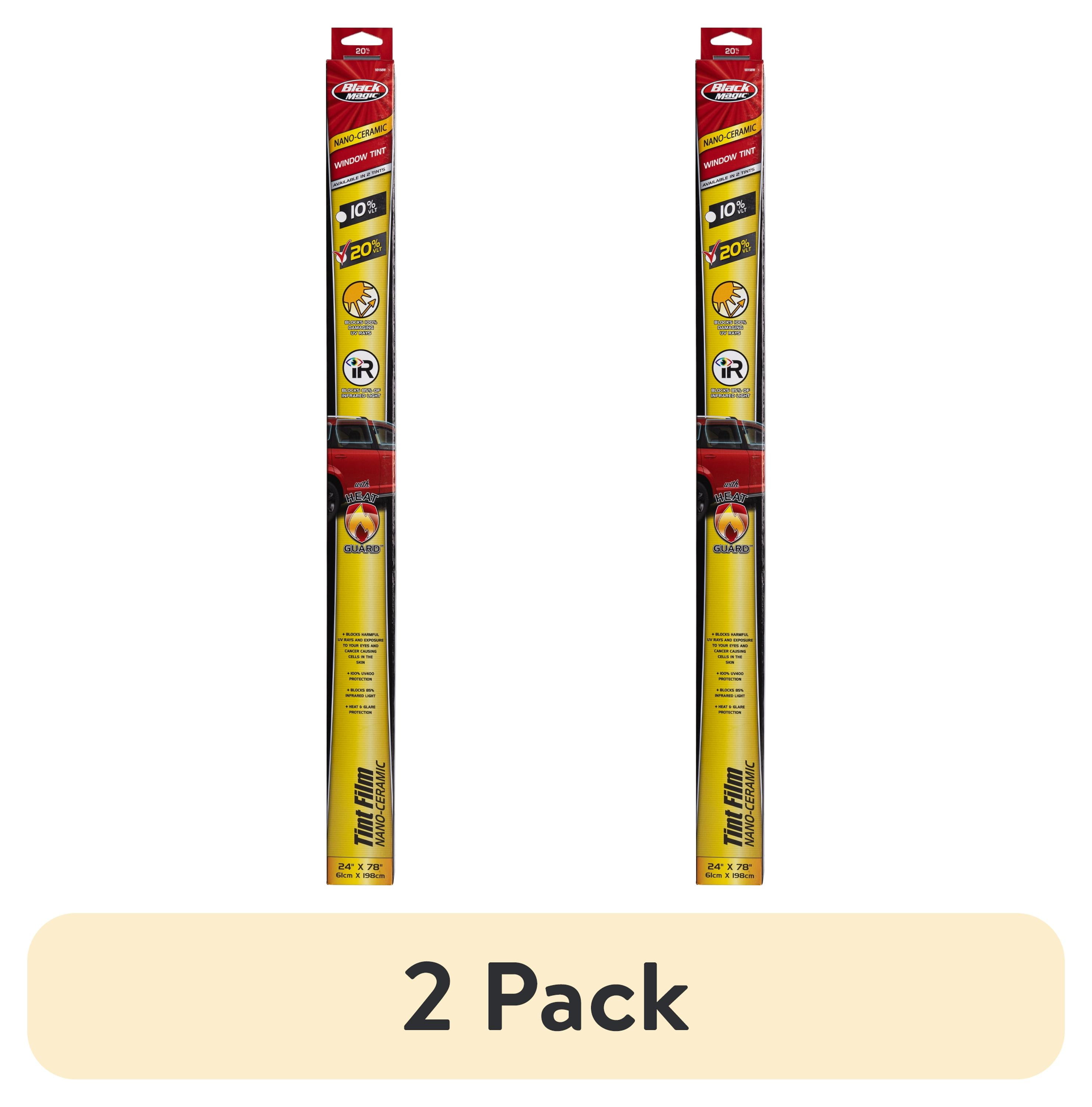 (2 pack) BlackMagic Nano Ceramic Professional Window Tint Film, 20% VLT ...