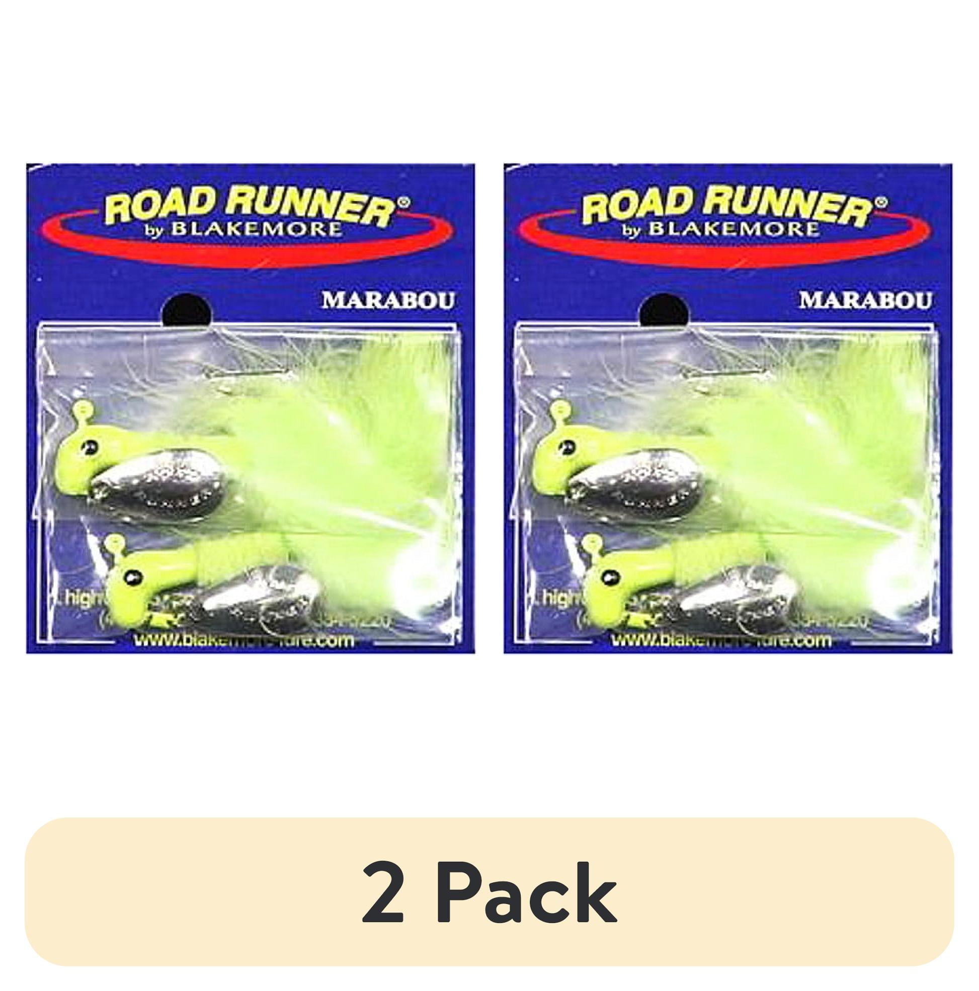 (2 pack) Blakemore B2-1004-012 Road Runner Marabou Jighead 1/4oz ...