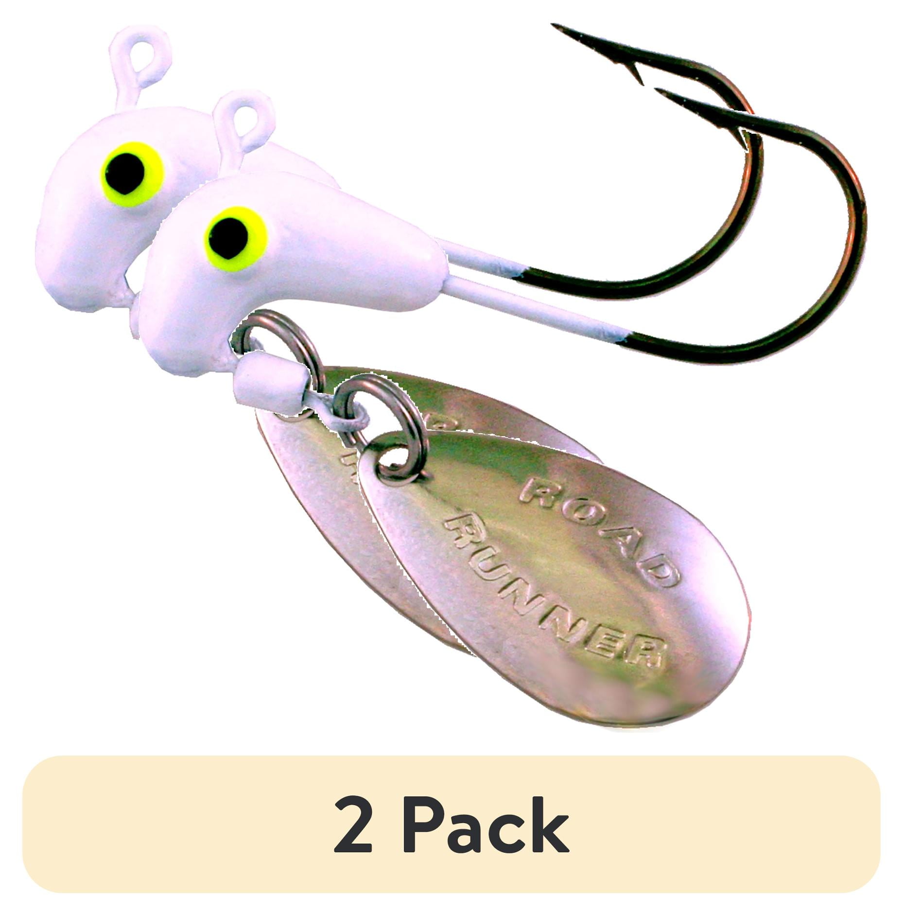 (2 pack) Blakemore Road Runner Heads, White, 1/32 oz. 5 Pack - Walmart.com