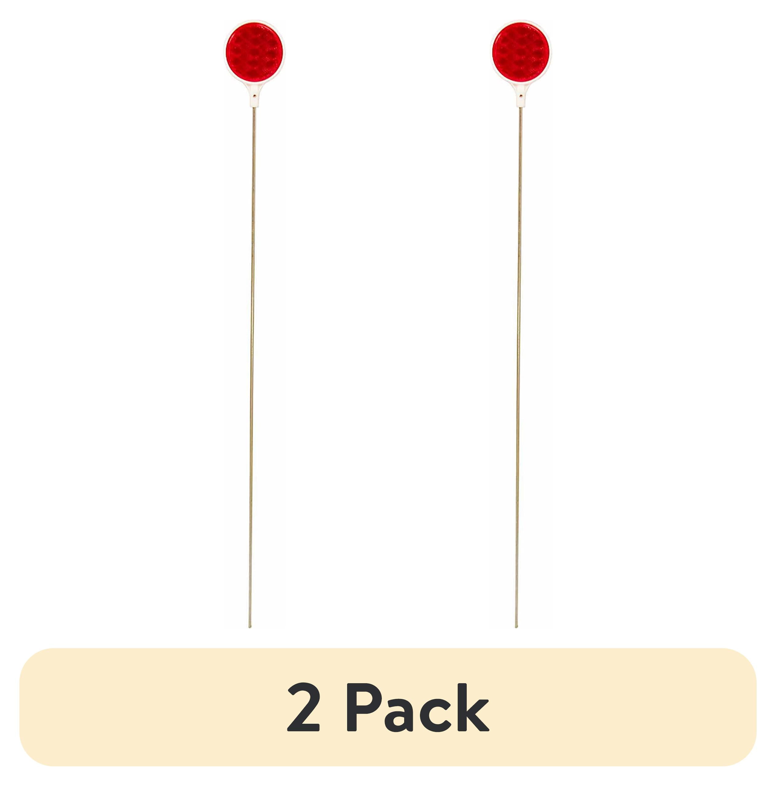 (2 pack) Blazer 36in Red Reflective Driveway Marker with Metal Post ...