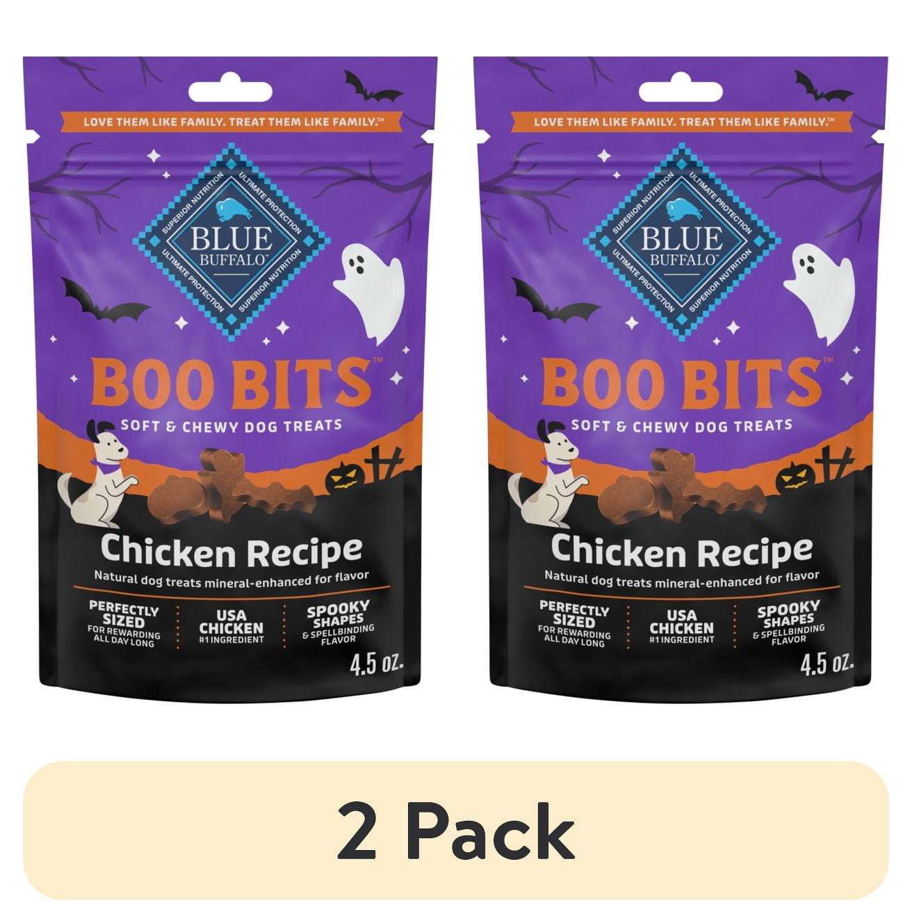 (2 pack) Blue Buffalo Boo Bits Soft & Chewy Halloween Dog Treats, Tasty ...