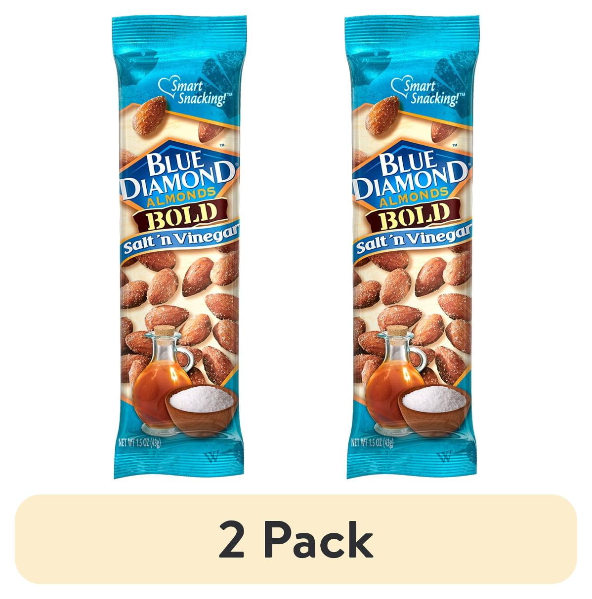 (2 pack) Blue Diamond Almonds, Bold Salt 'n Vinegar Almonds 1.5 oz bag ...