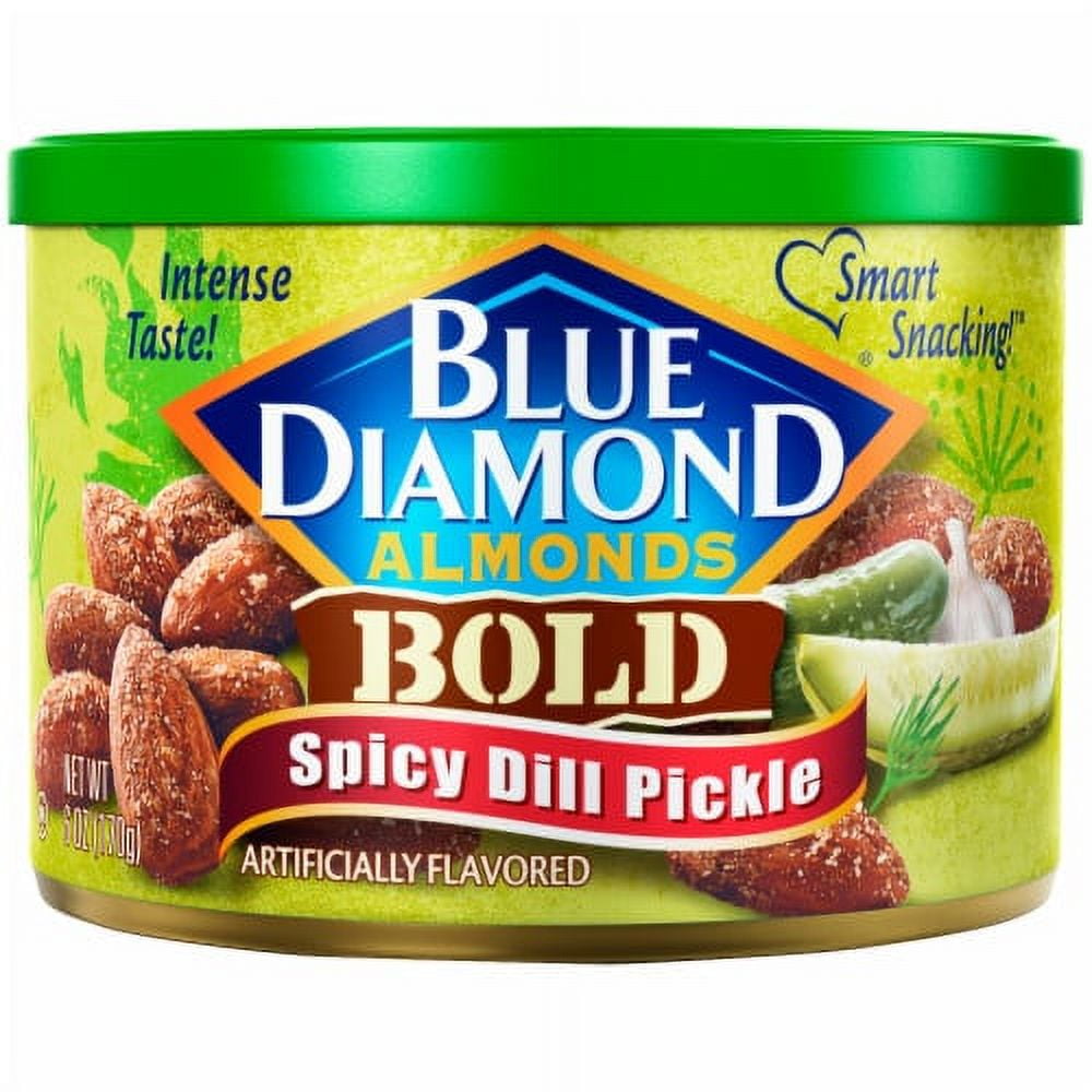 (2 pack) Blue Diamond Bold Spicy Dill Pickle Almonds 6 oz. - Walmart.com
