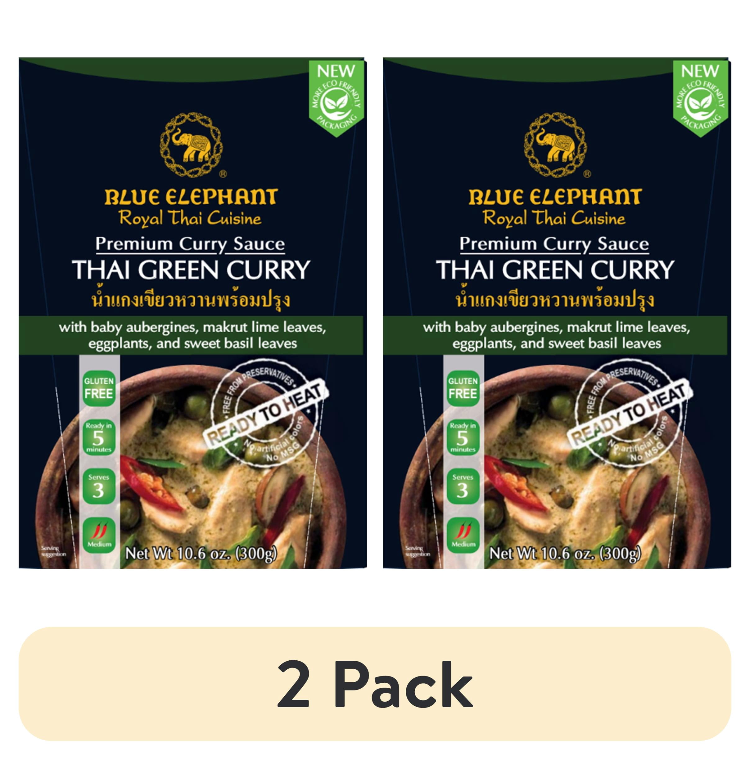 (2 pack) Blue Elephant Green Curry Sauce - Walmart.com