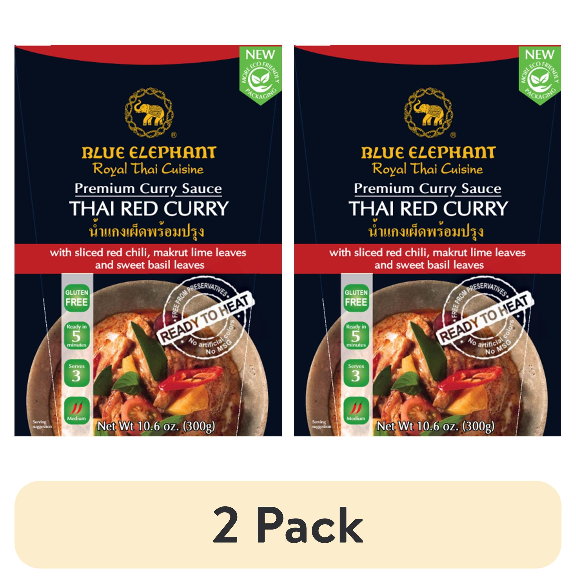 (2 pack) Blue Elephant Royal Thai Cuisine Ready to Heat Red Curry Sauce ...