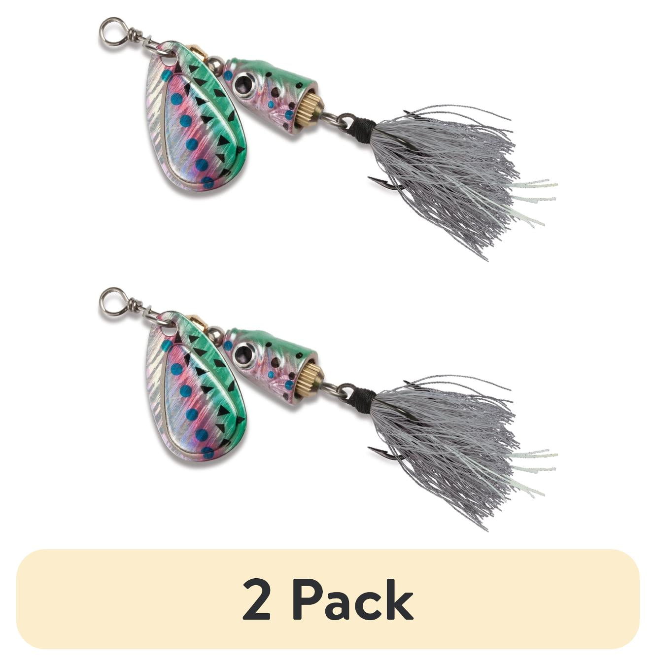 (2 pack) Blue Fox Vibrax Shallow Spinner 3/16 Rainbow Trout - Walmart.com