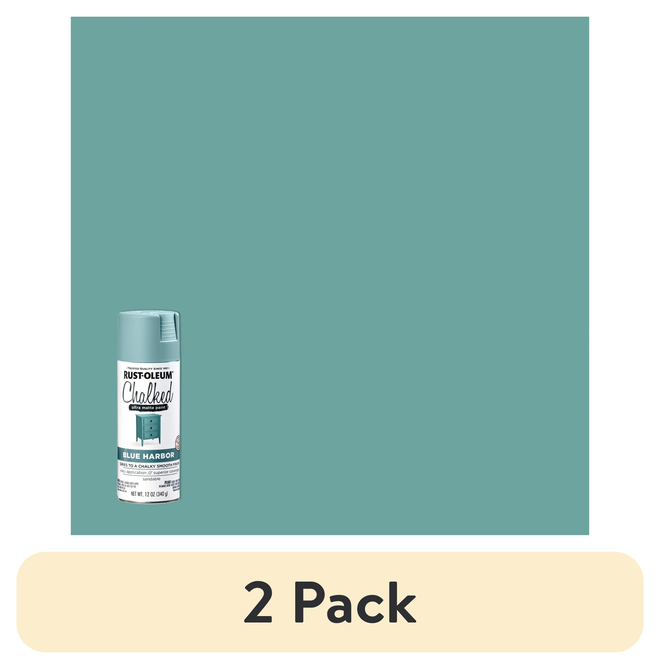 (2 pack) Blue Harbor, Rust-Oleum Chalked Ultra Matte Spray Paint ...