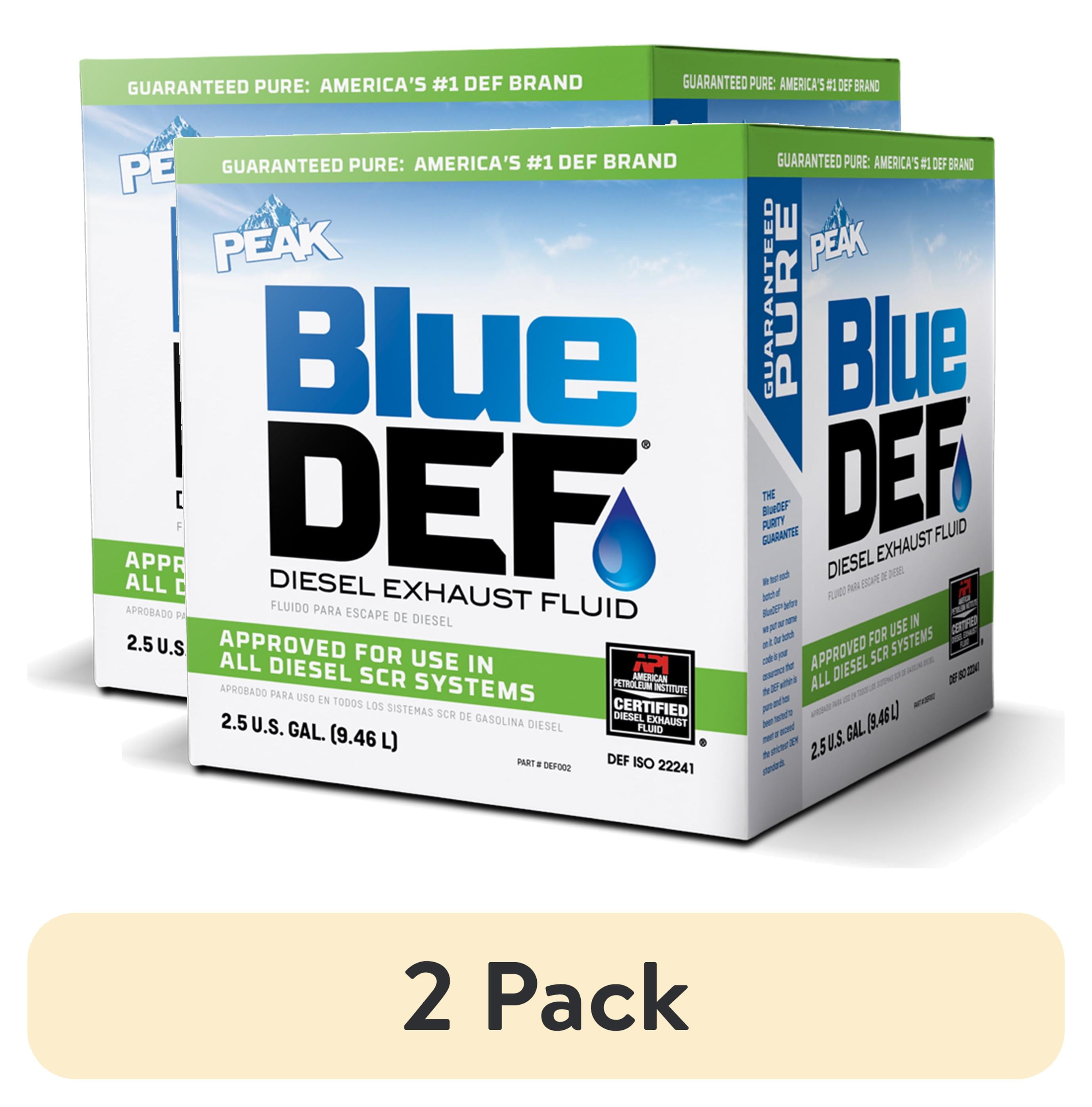 (2 pack) BlueDEF Diesel Exhaust Fluid 2.5 Gal Box - for Diesel Vehicles ...