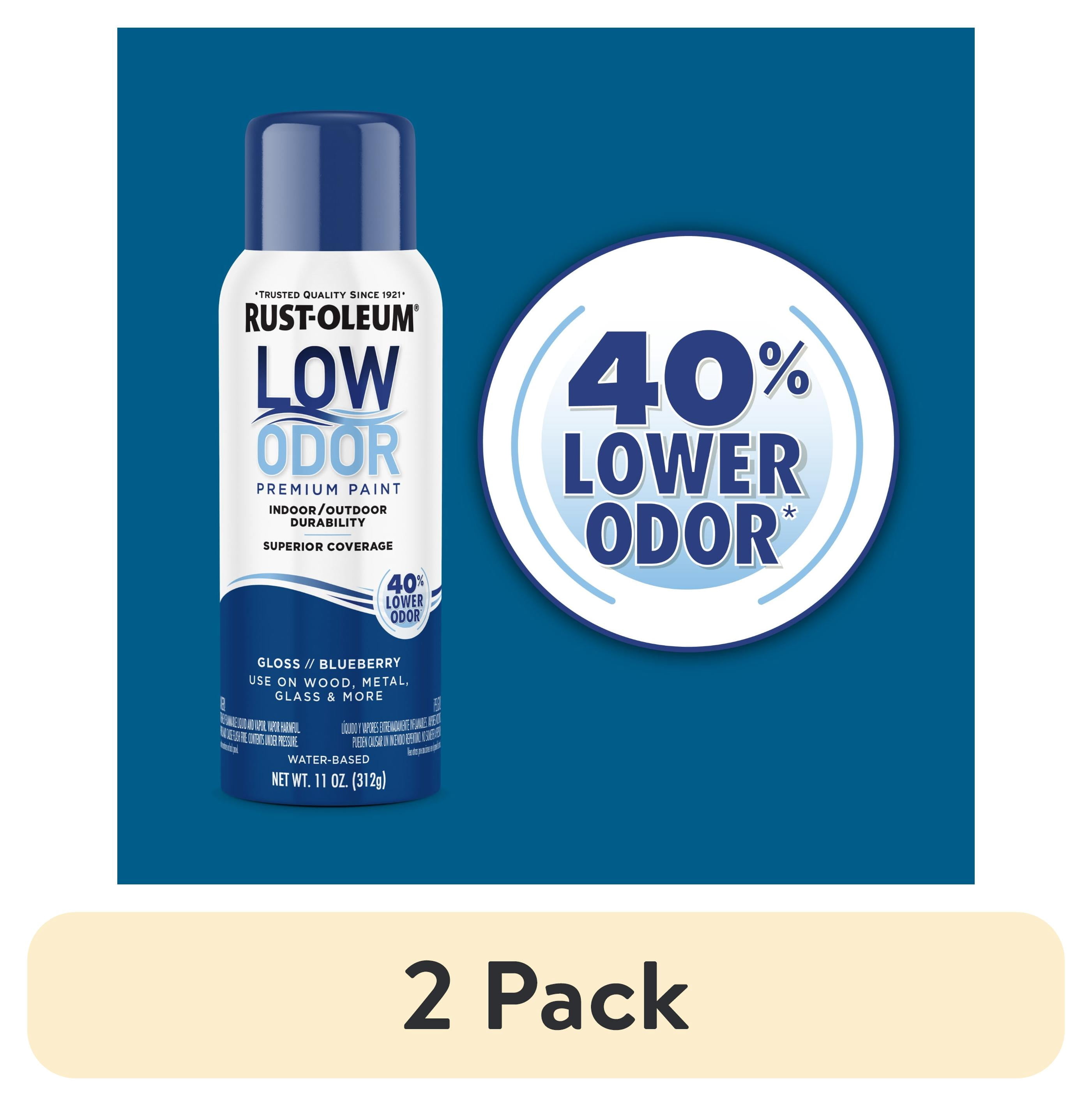 (2 pack) Blueberry, Rust-Oleum Low Odor Premium Gloss Spray Paint- 11 ...