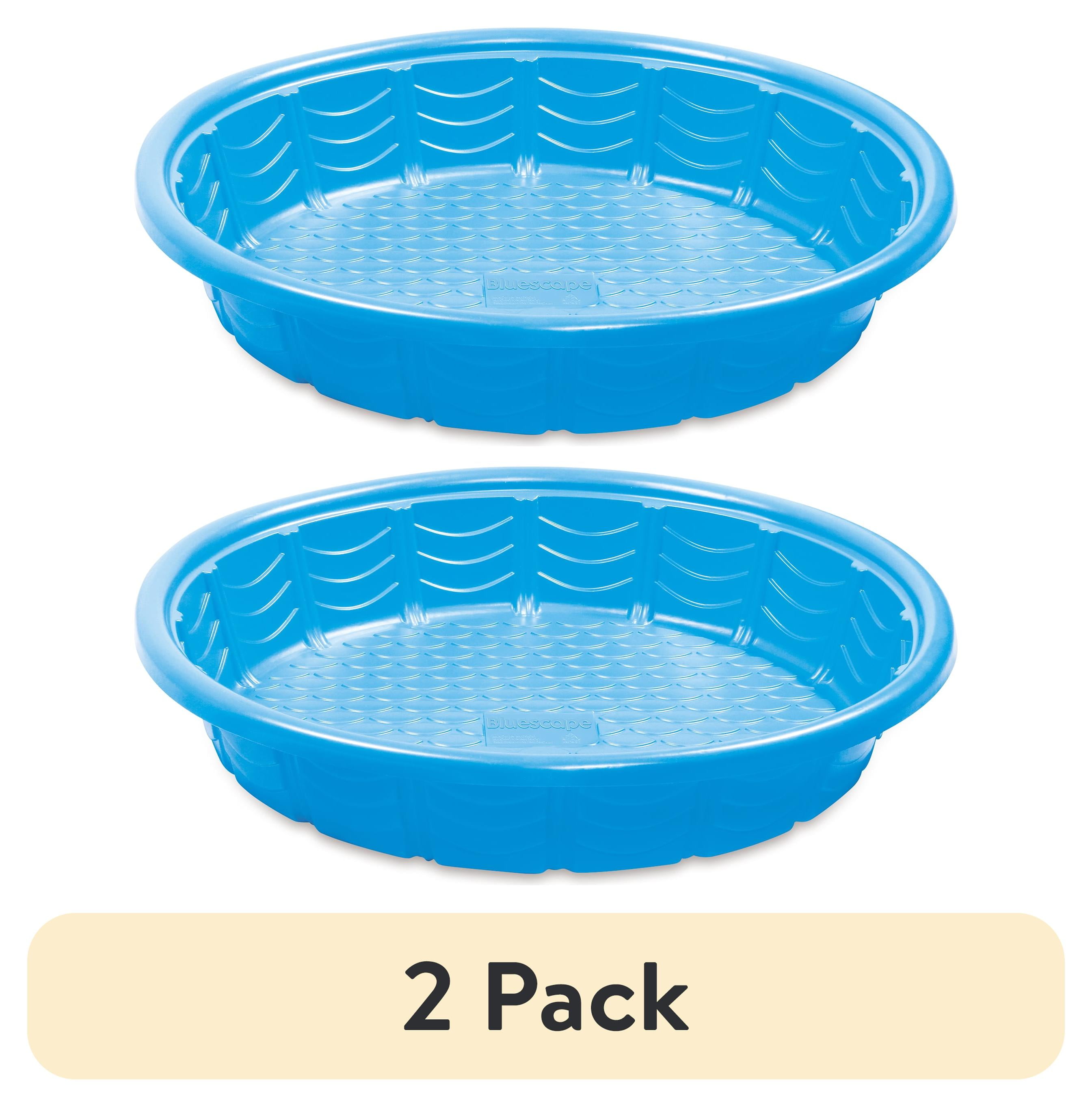 (2 pack) Bluescape 45" Light Blue Wading Kiddie Pool for Kids, Age 2 ...