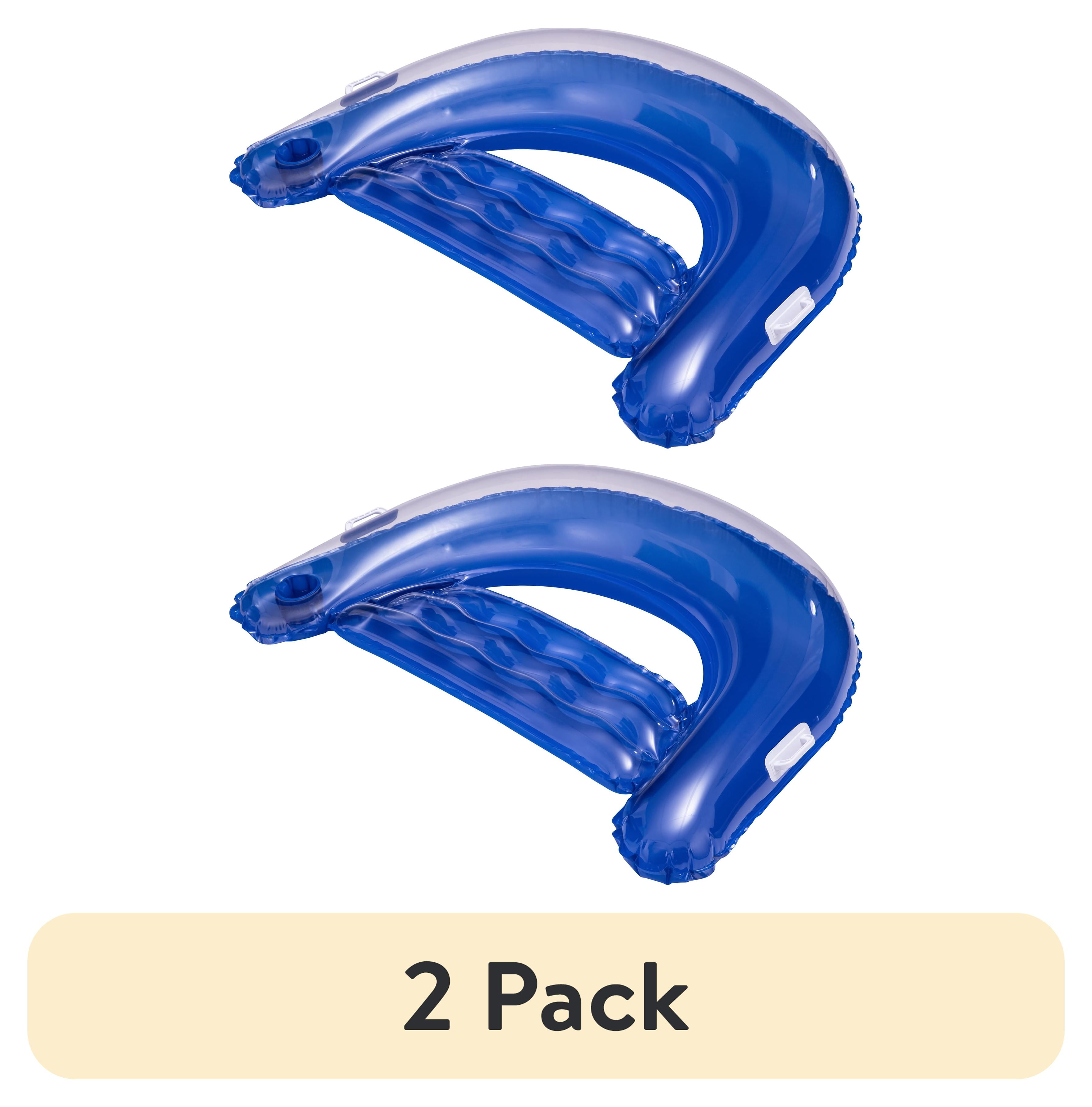 (2 pack) Bluescape Inflatable Comfort Chair Lounge Pool Float, Blue ...
