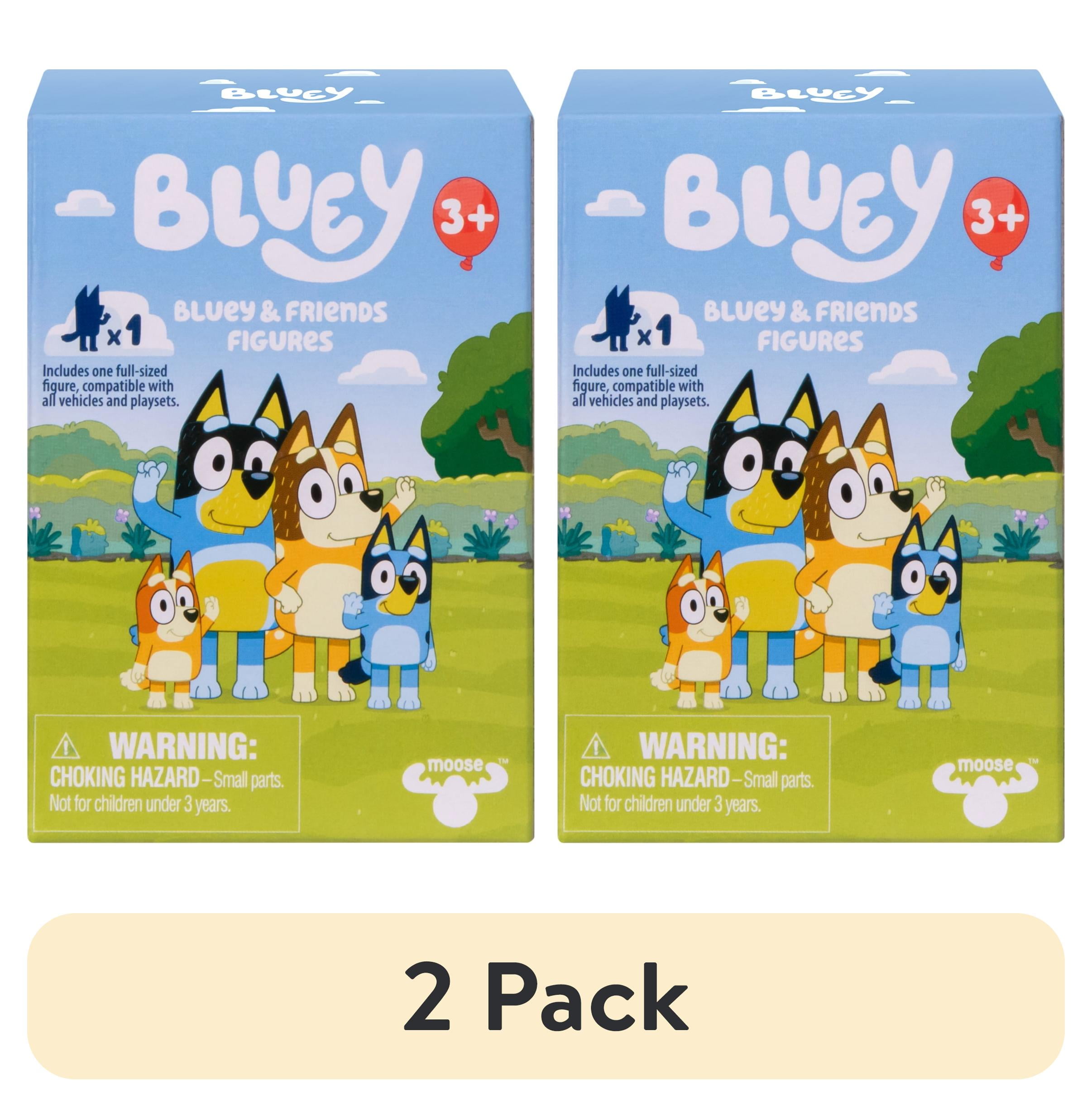 (2 pack) Bluey & Friends Figures, One 2.5-3 inch Figure, Toys for Kids ...