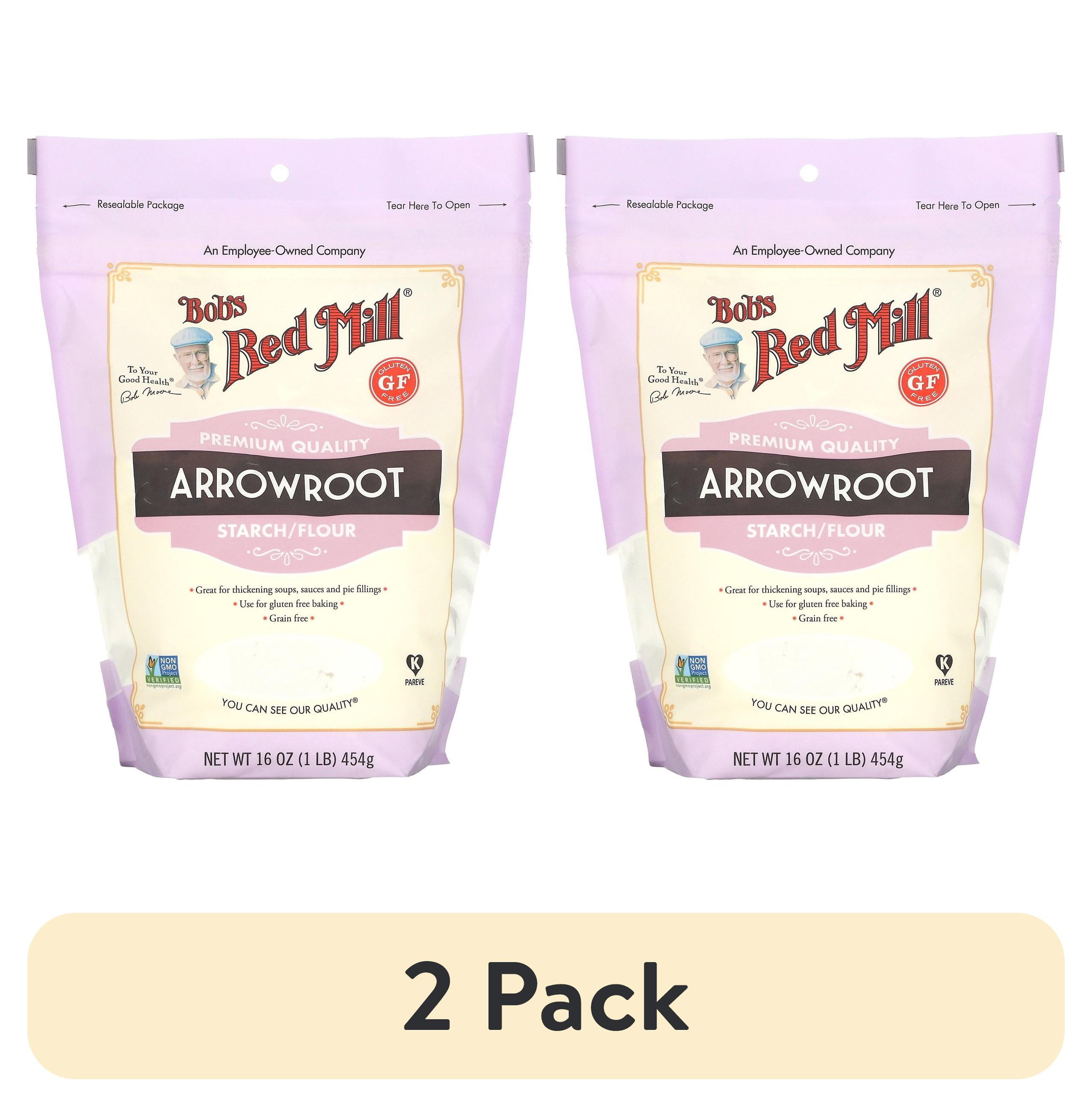 (2 pack) Bob's Red Mill Gluten Free Arrowroot Starch Flour, 16 oz ...
