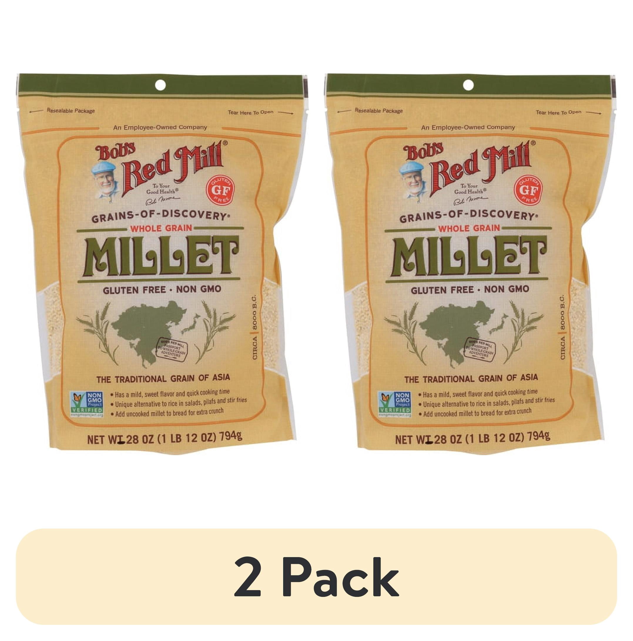 (2 pack) Bob's Red Mill Whole Grain Millet 28 oz Pkg - Walmart.com