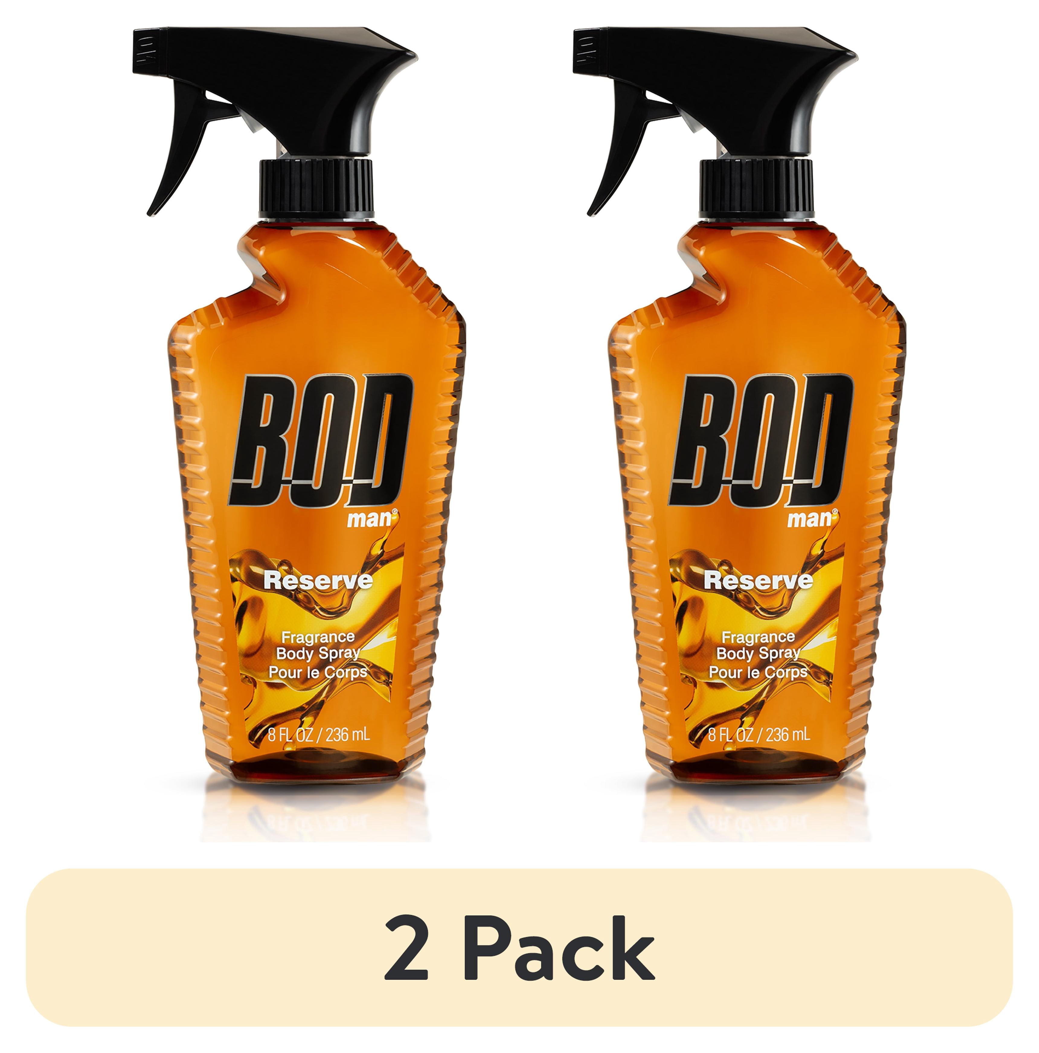 (2 pack) Bod Man Reserve Body Spray for Men, 8 fl.oz. - Walmart.com
