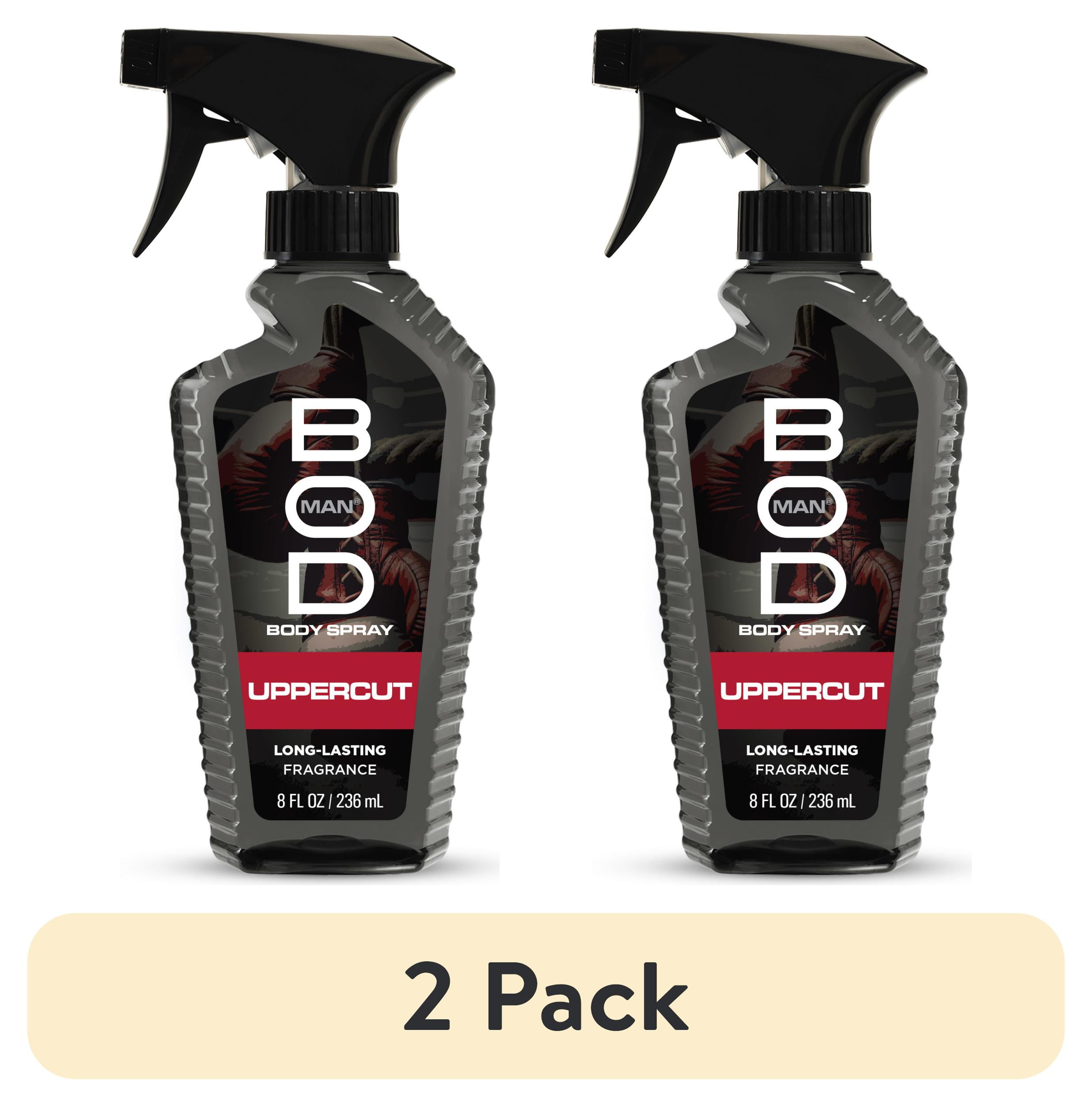 (2 pack) BOD Man Fragrance Body Spray, Uppercut, 8 fl oz - Walmart.com