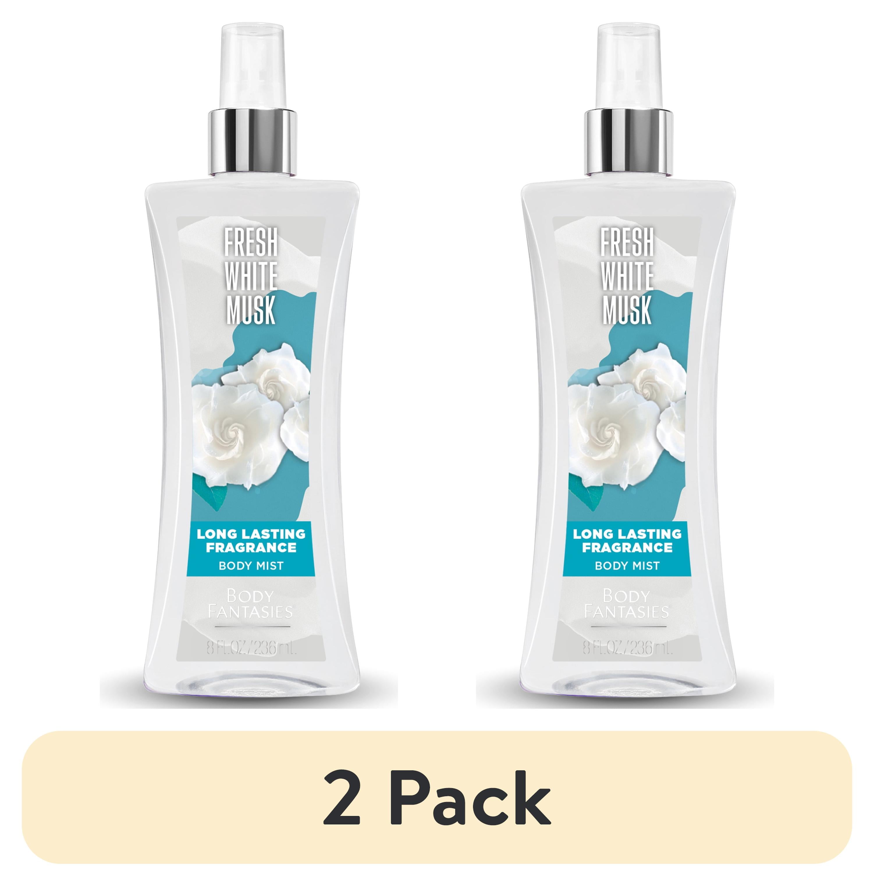 (2 pack) Body Fantasies Signature Fresh White Musk Body Spray, 8 fl.oz ...