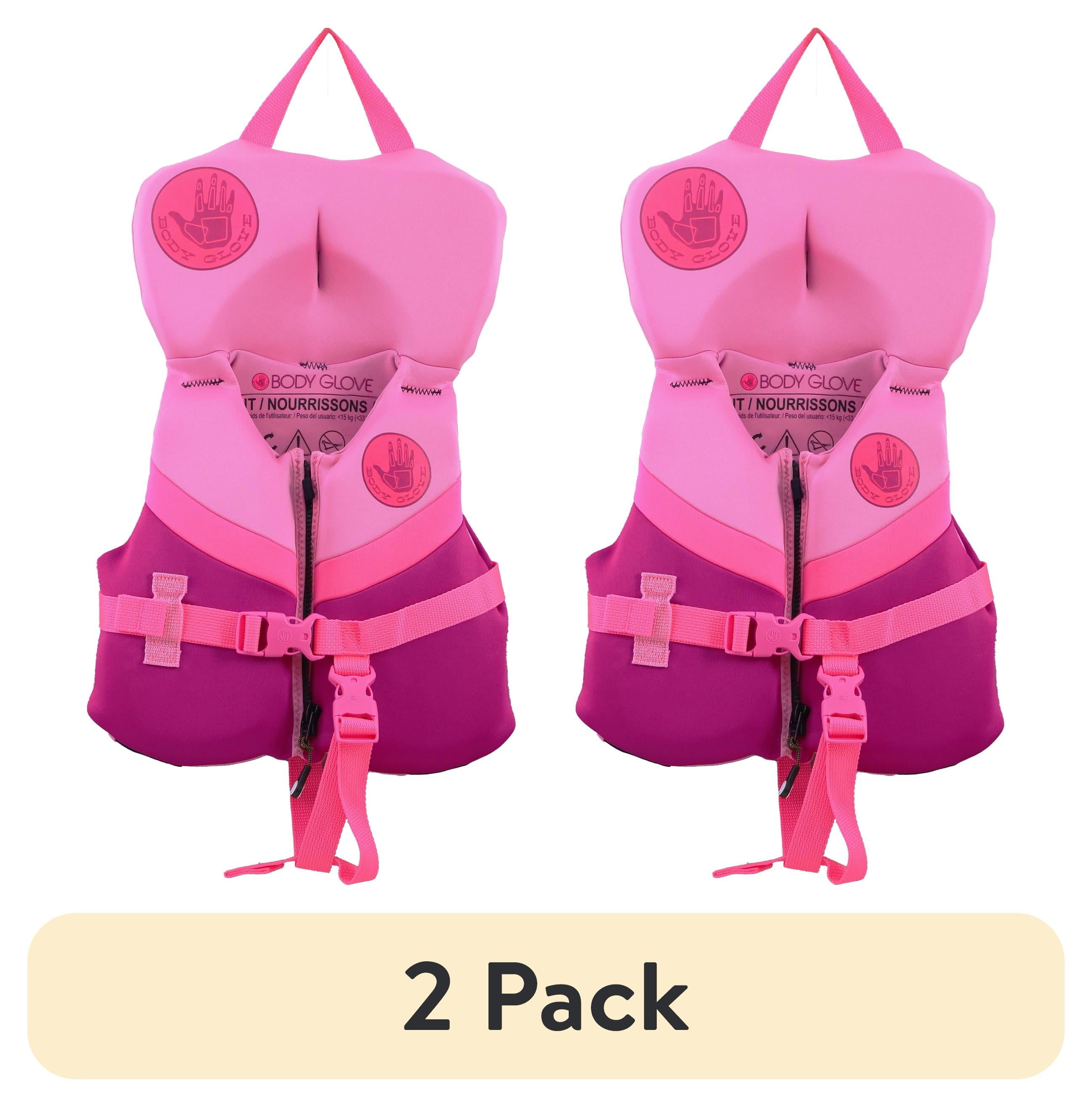 (2 pack) Body Glove Infant's Neoprene PFD Life Jacket and Vest, Girl ...