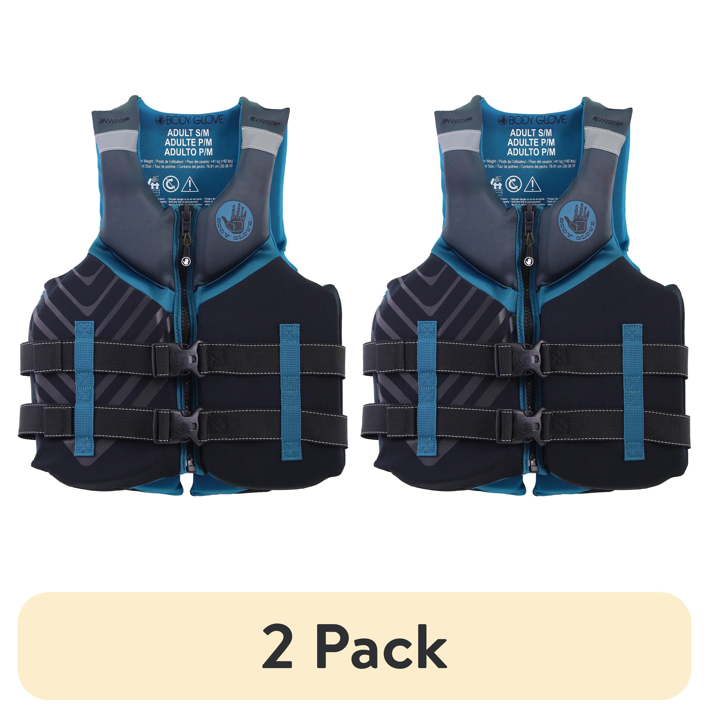 (2 pack) Body Glove Men's Adult Neoprene PFD Life Jacket and Vest, Dual ...