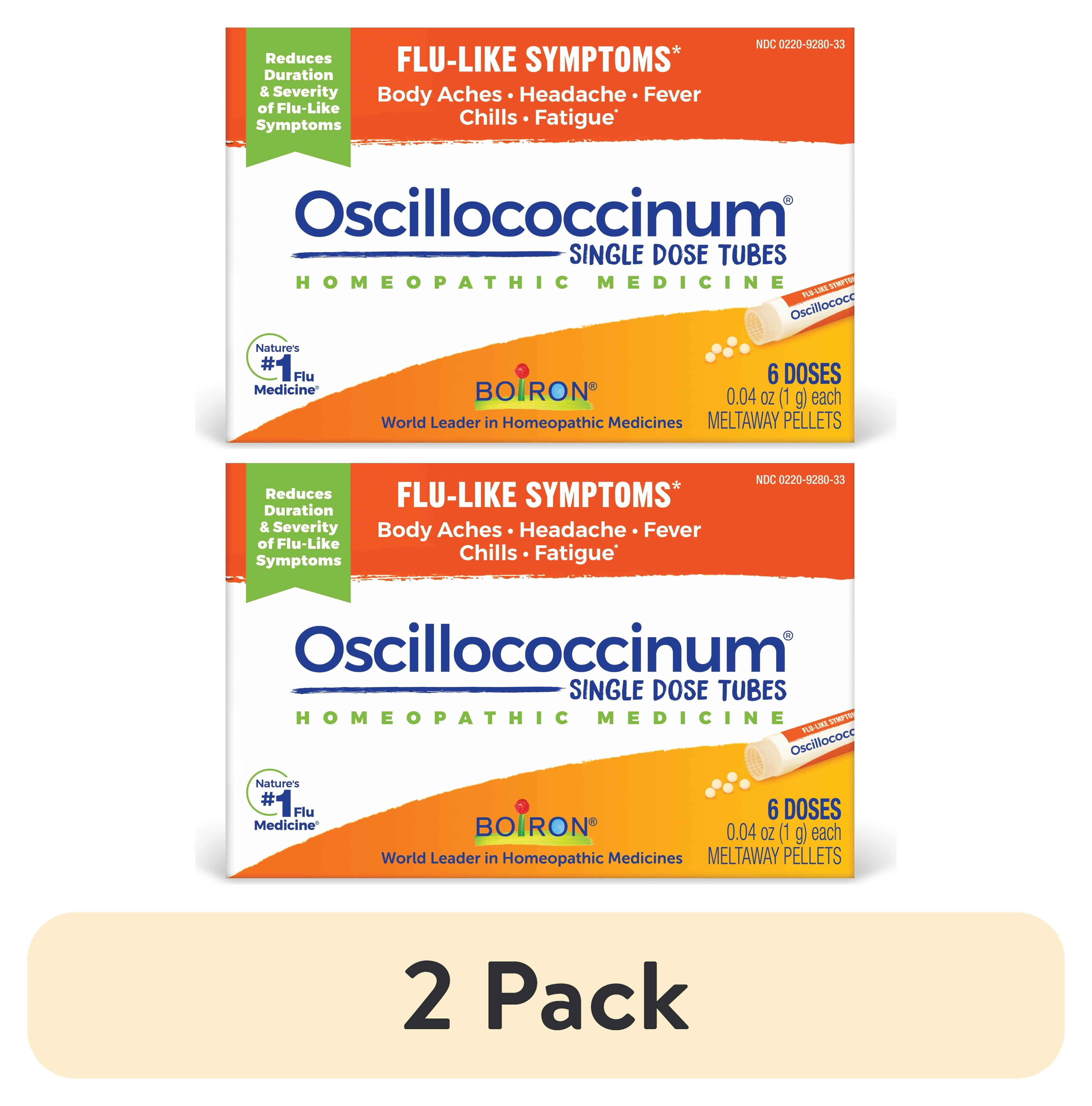 (2 pack) Boiron Oscillococcinum Unit Dose, Homeopathic Medicine for Flu ...